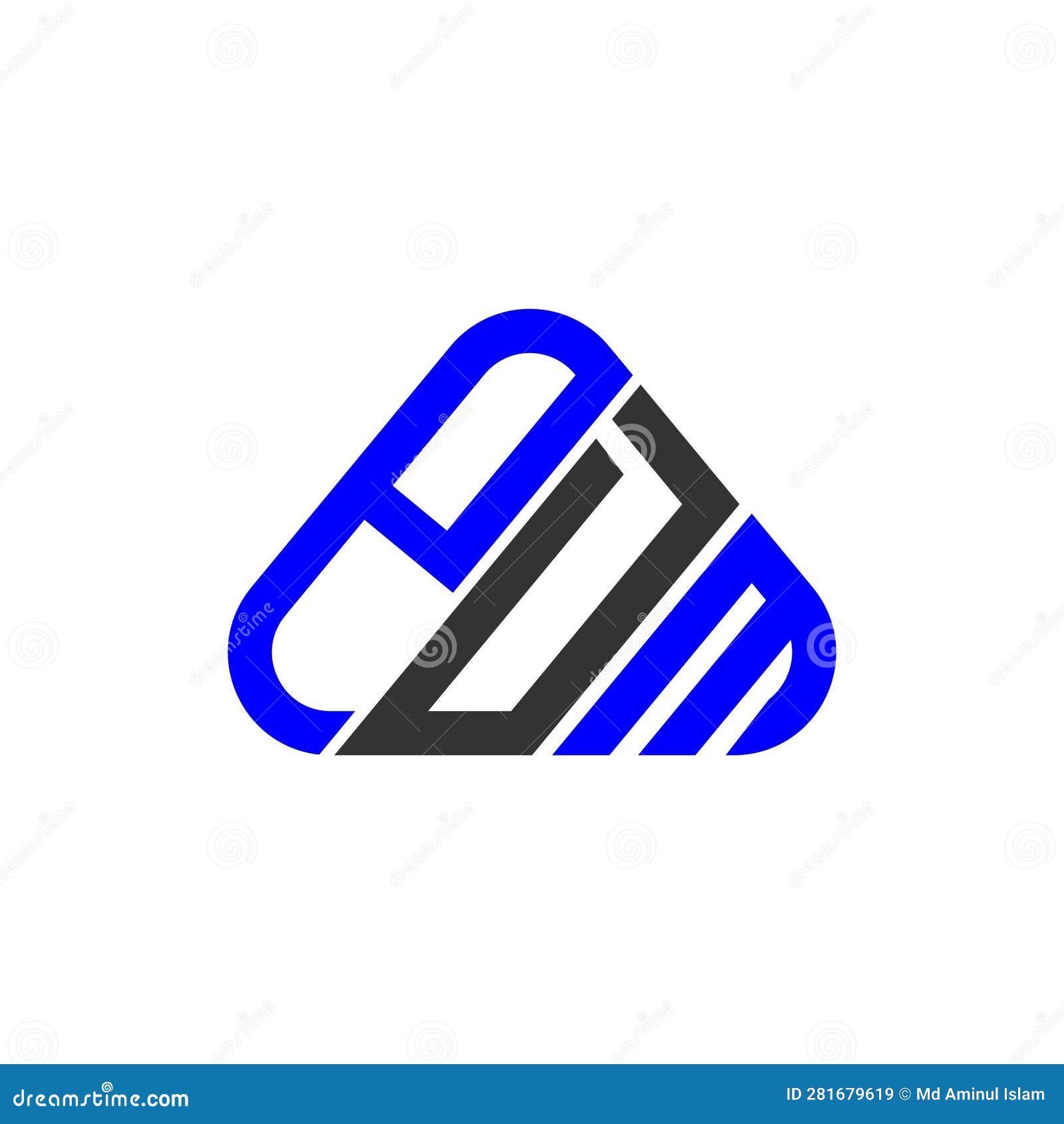 PDM Letter Logo Creative Design with Vector Graphic, PDM Stock Vector ...