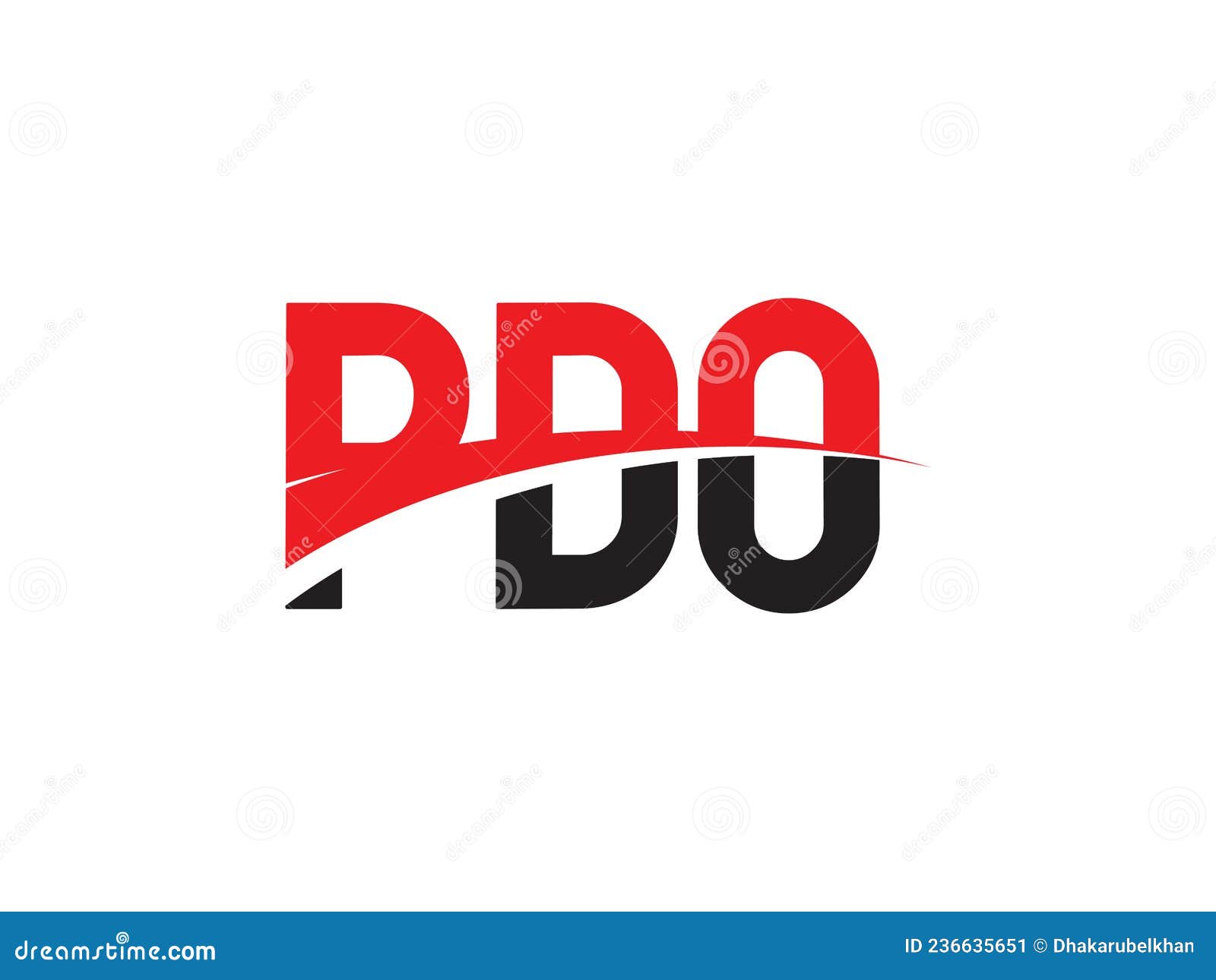 PDO Letter Initial Logo Design Vector Illustration Stock Vector ...