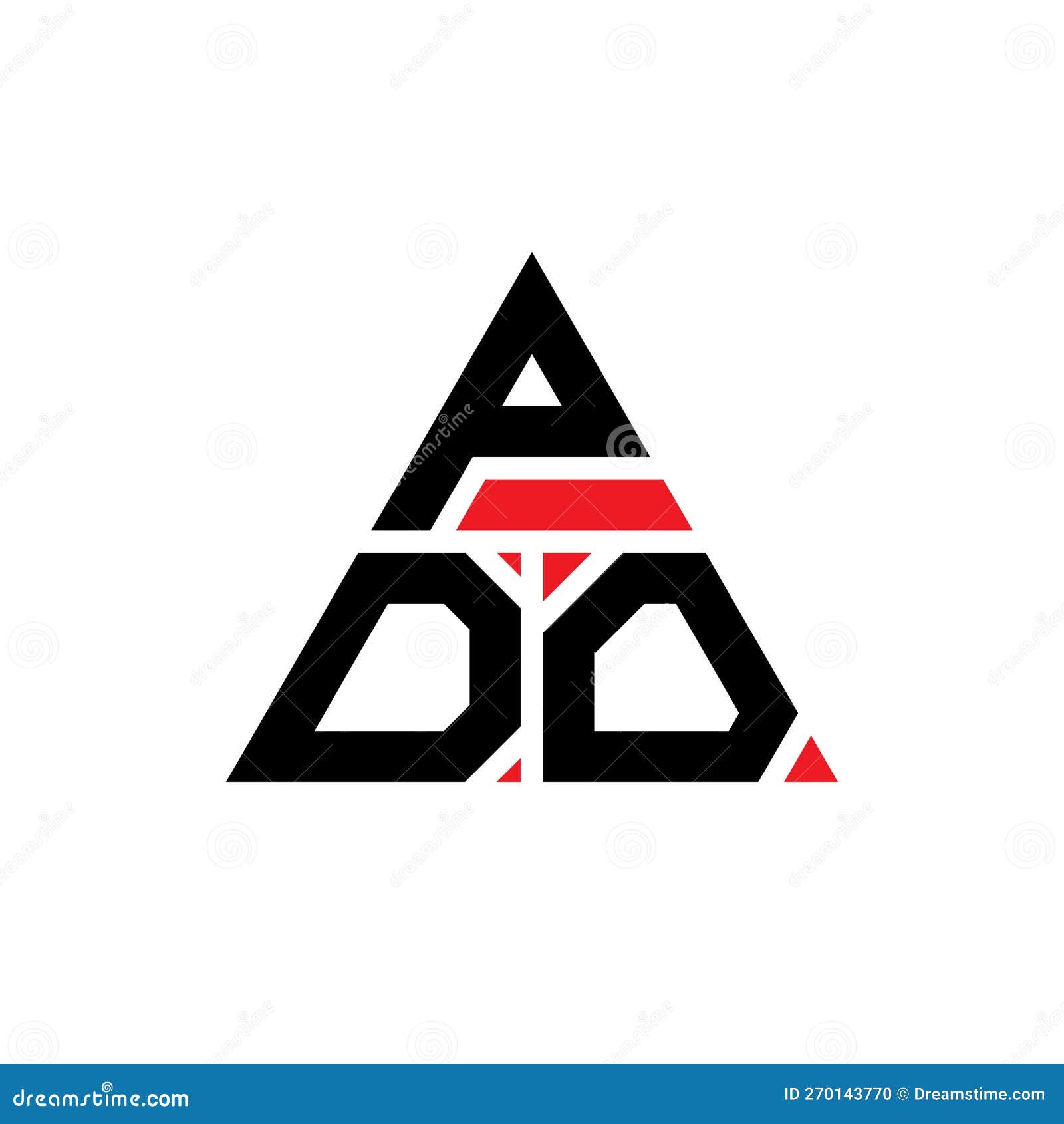 PDO Triangle Letter Logo Design with Triangle Shape. PDO Triangle Logo ...