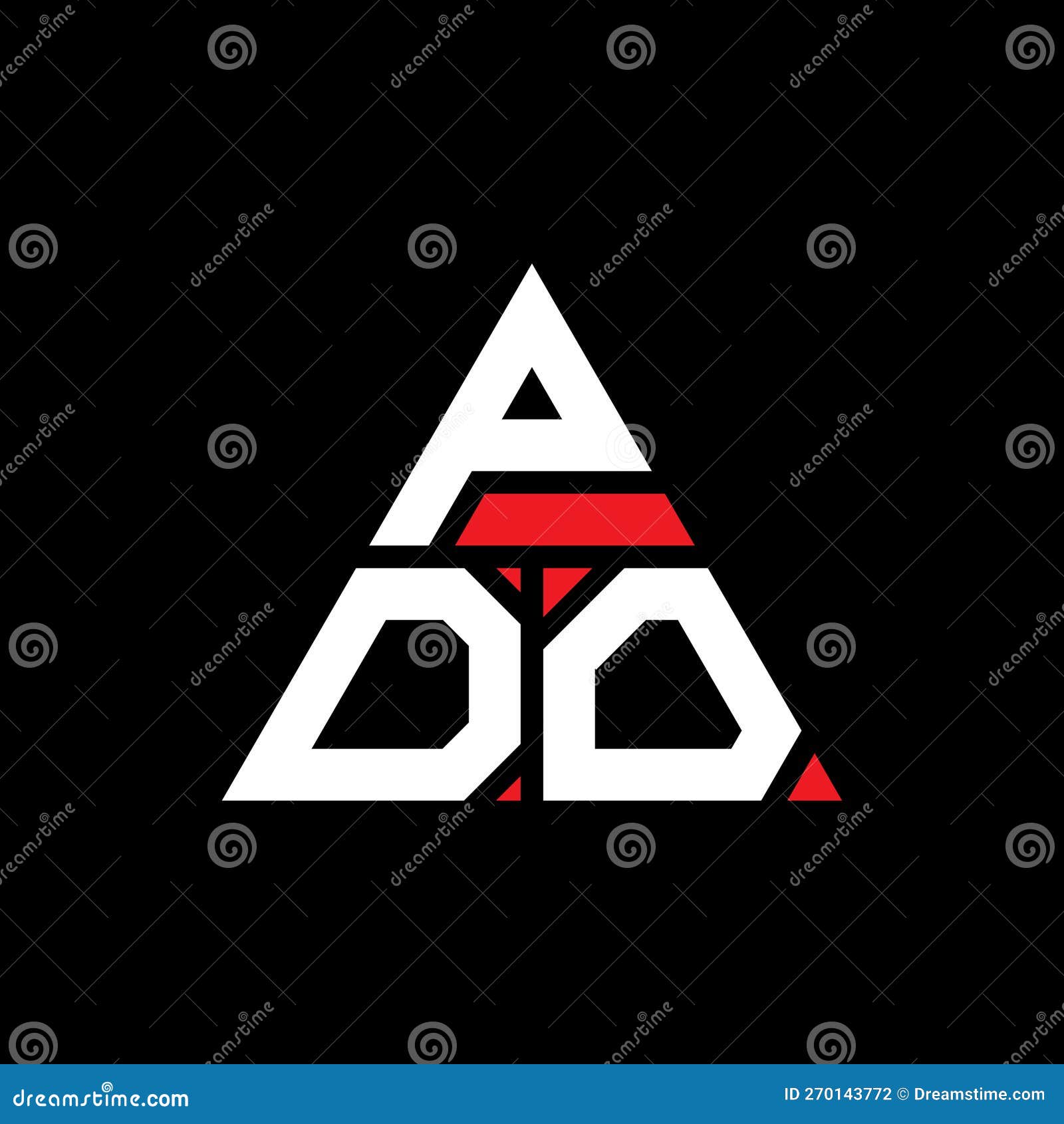 PDO Triangle Letter Logo Design with Triangle Shape. PDO Triangle Logo ...
