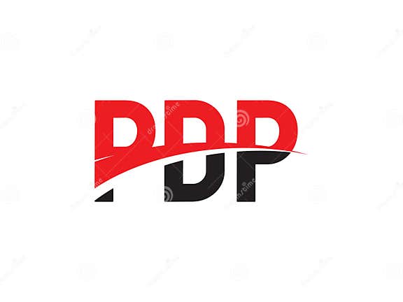 PDP Letter Initial Logo Design Vector Illustration Stock Vector ...