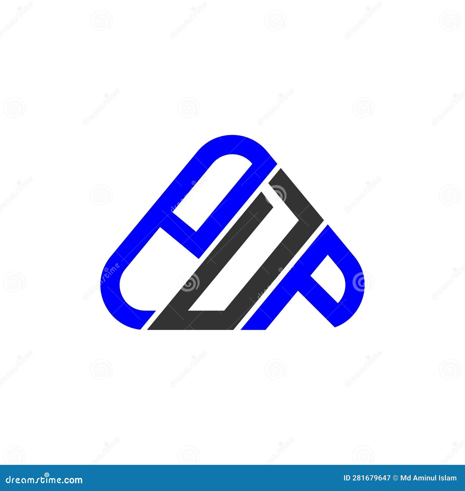 PDP Letter Logo Creative Design with Vector Graphic, PDP Stock Vector ...