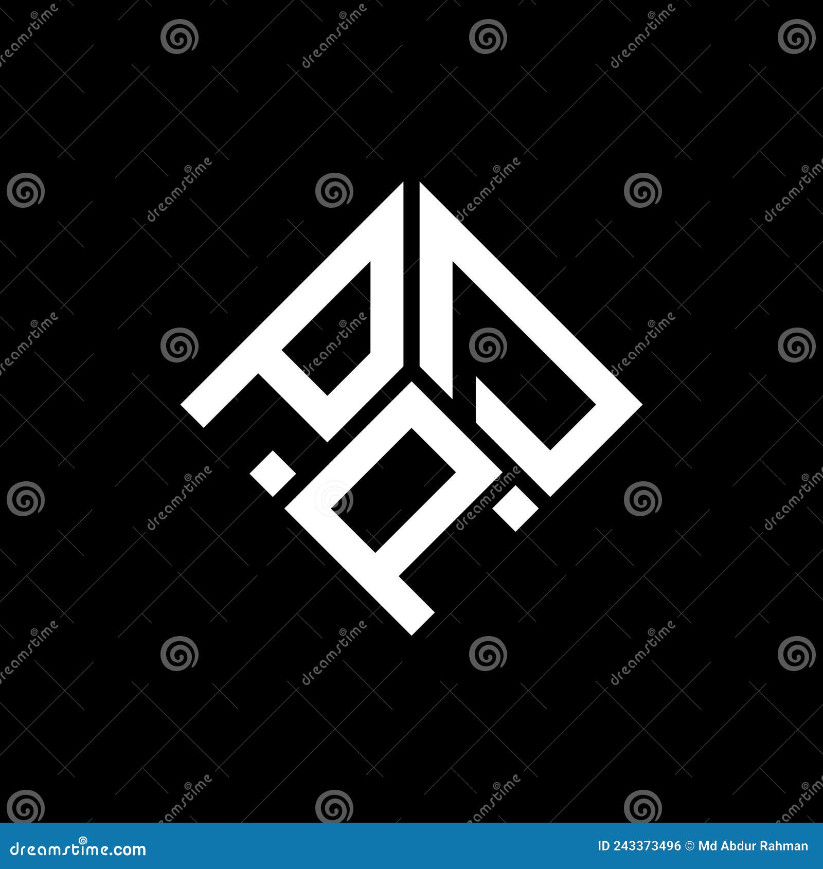 PDP Letter Logo Design On Black Background. PDP Creative Initials ...