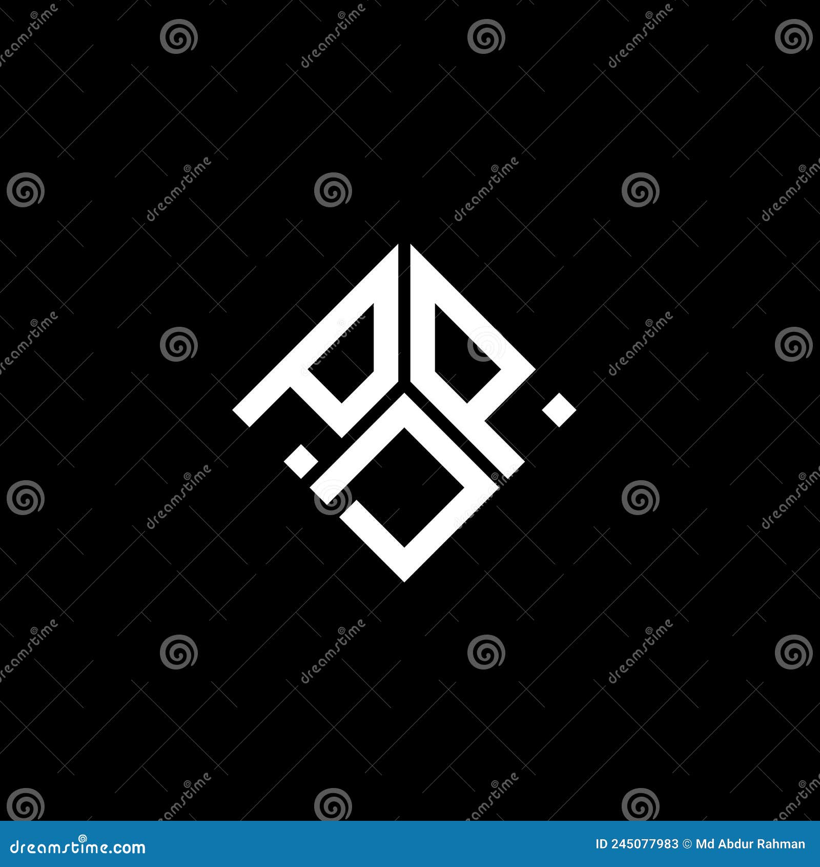 PDP Letter Logo Design on Black Background. PDP Creative Initials ...