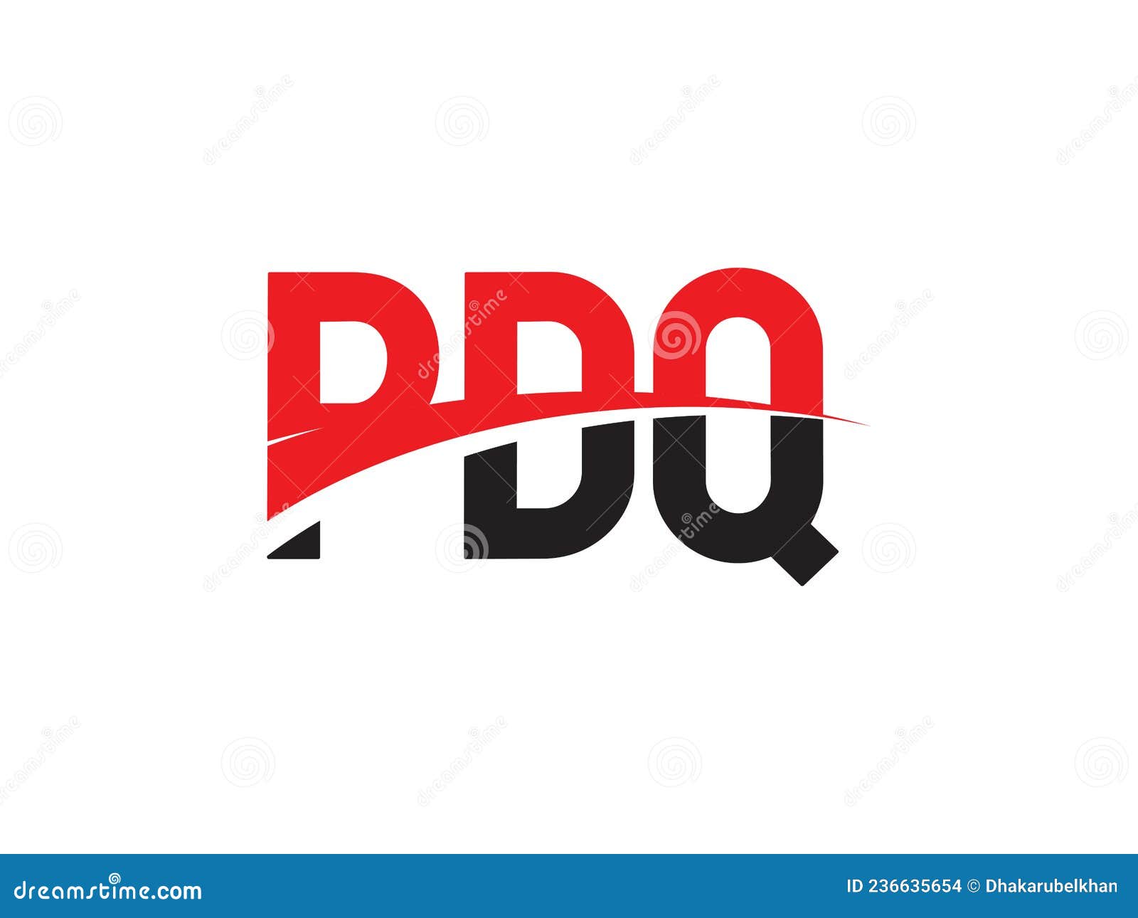 PDQ Letter Initial Logo Design Vector Illustration Stock Vector ...