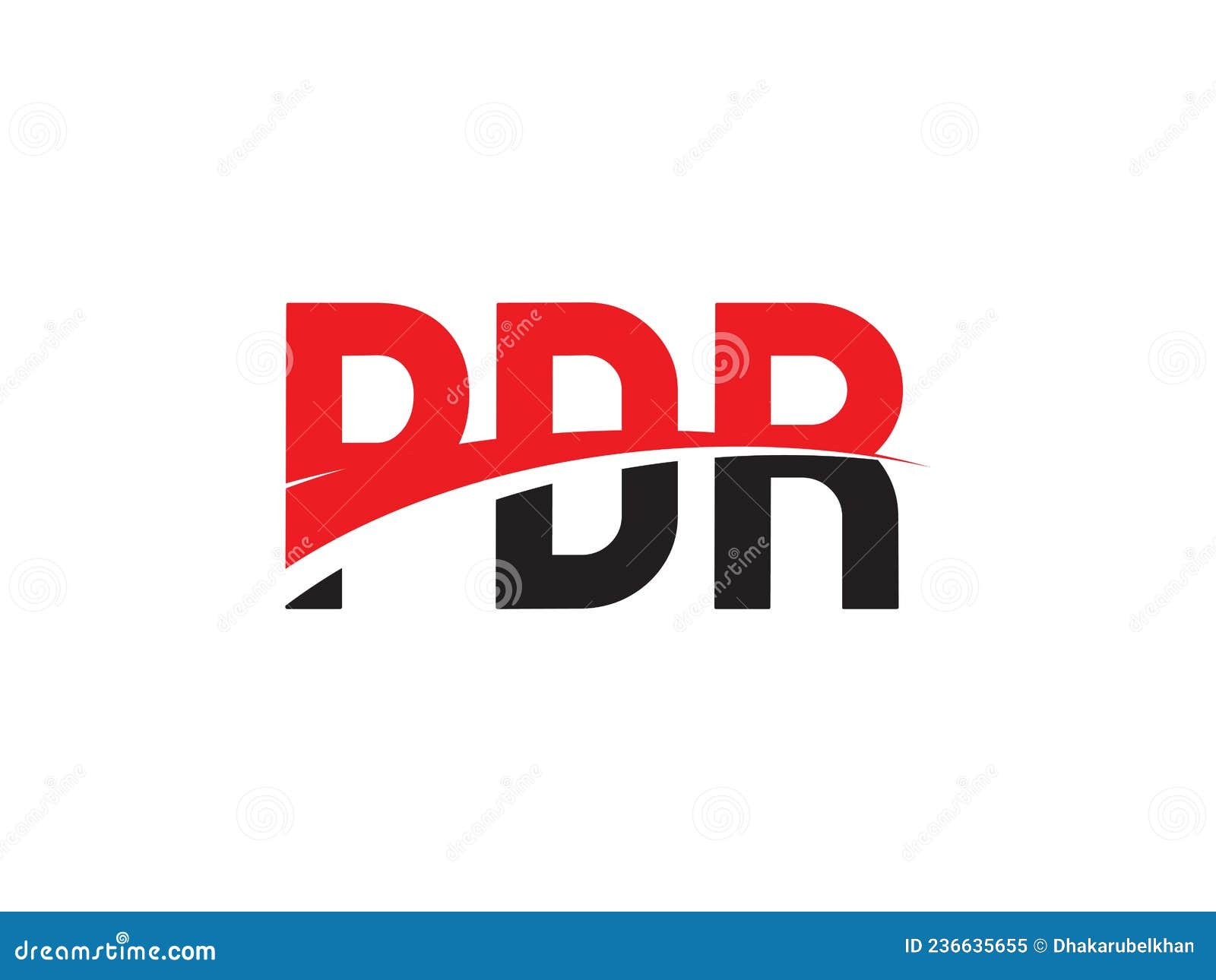 PDR Letter Initial Logo Design Vector Illustration Stock Vector ...