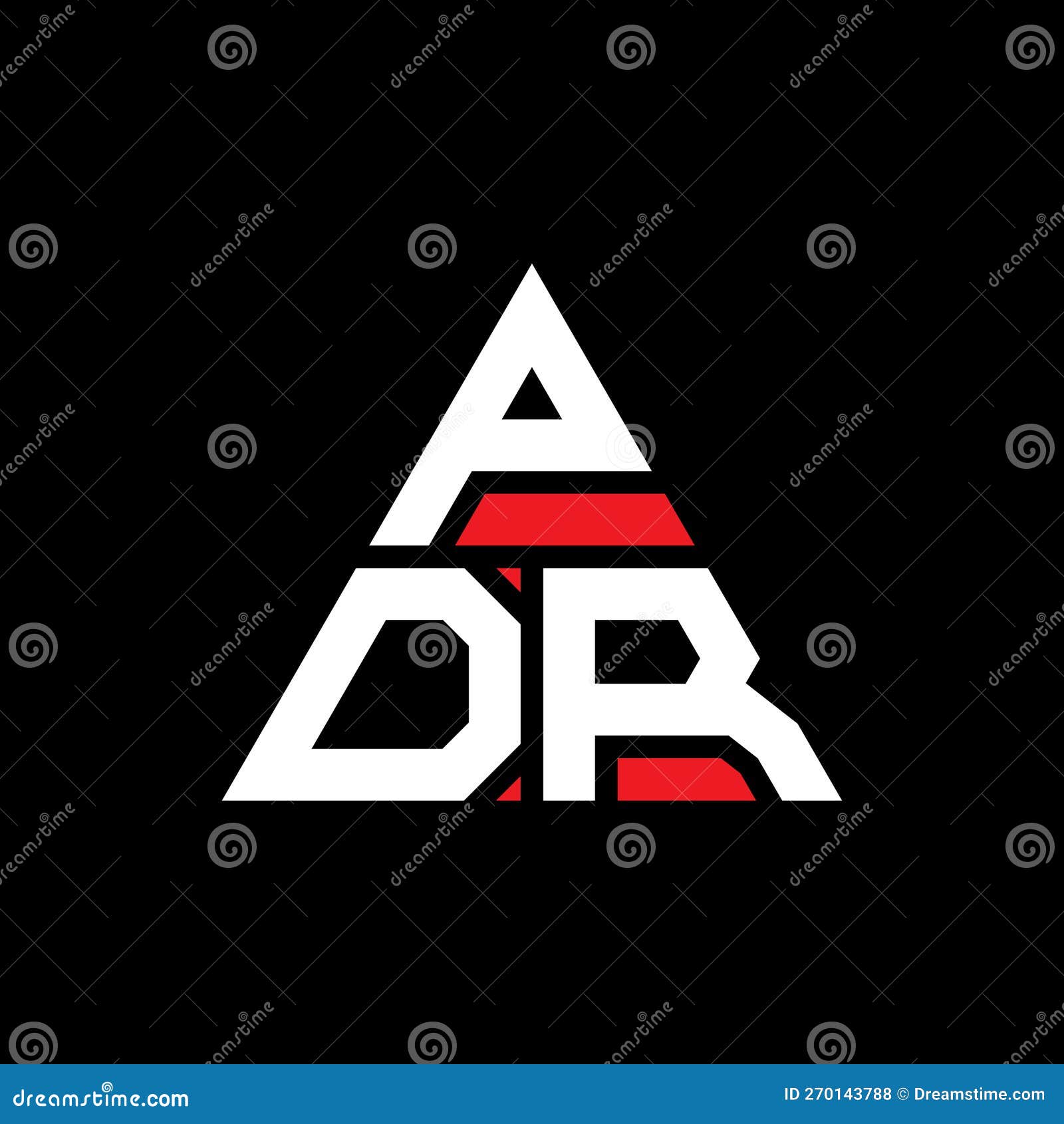 PDR Triangle Letter Logo Design with Triangle Shape. PDR Triangle Logo ...
