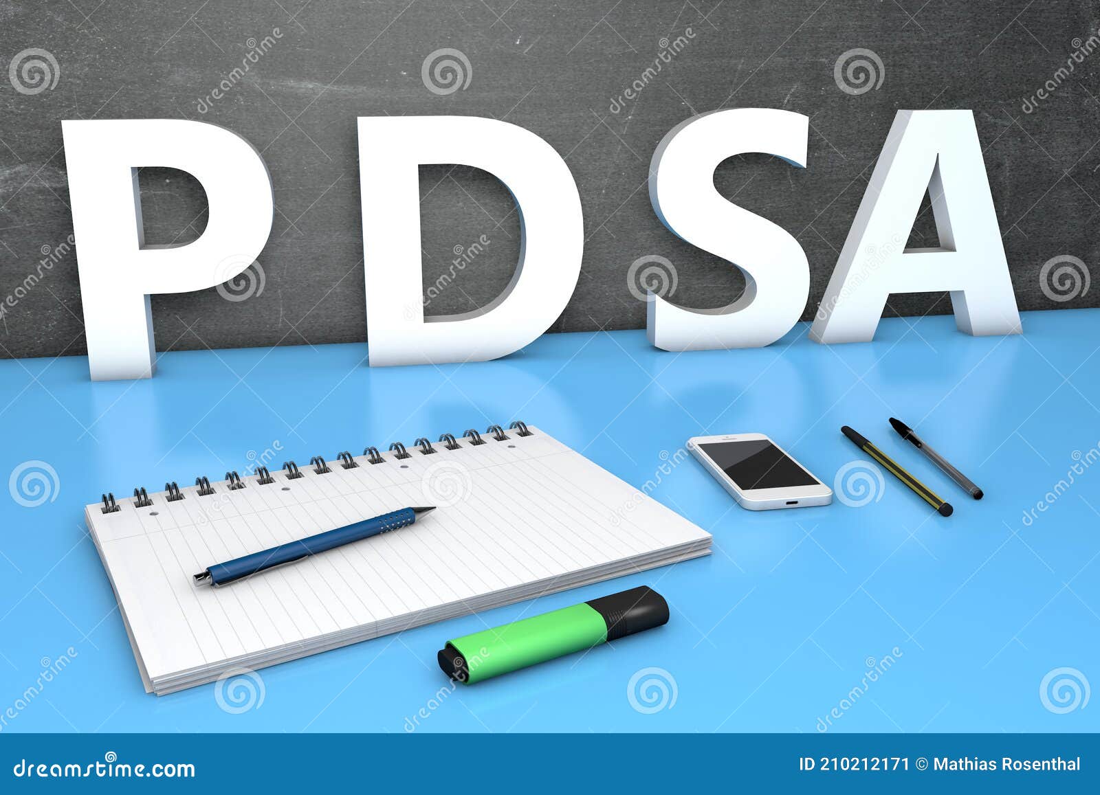 PDSA - Plan Do Study Act stock illustration. Illustration of ...