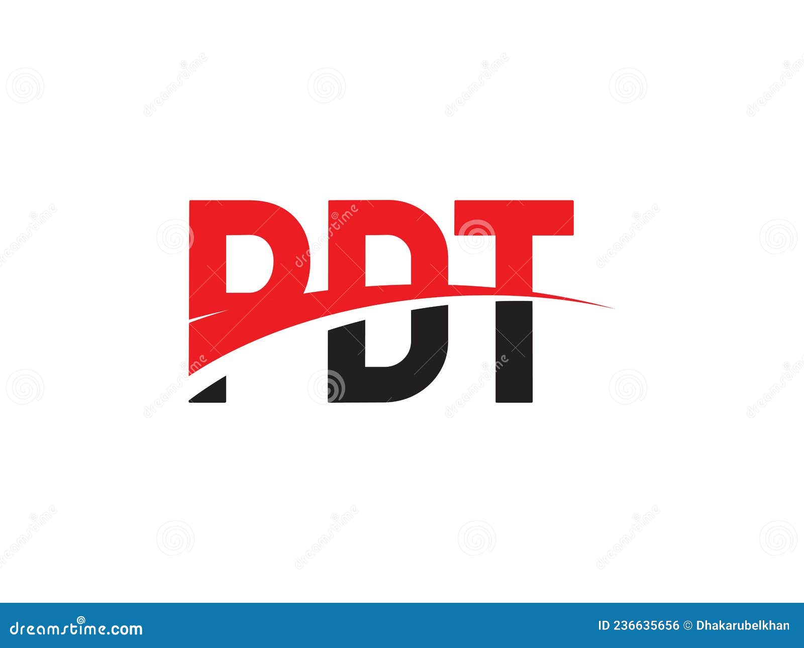 PDT Letter Initial Logo Design Vector Illustration Stock Vector ...