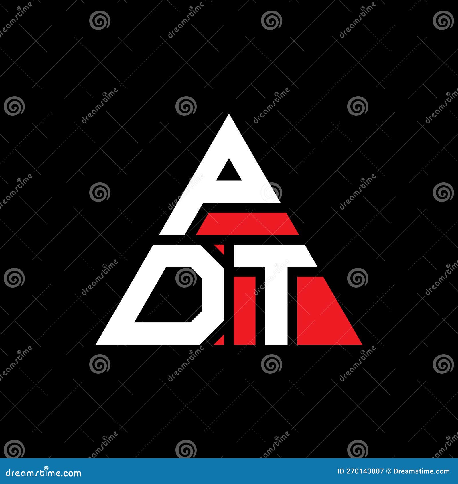 PDT Triangle Letter Logo Design with Triangle Shape. PDT Triangle Logo ...
