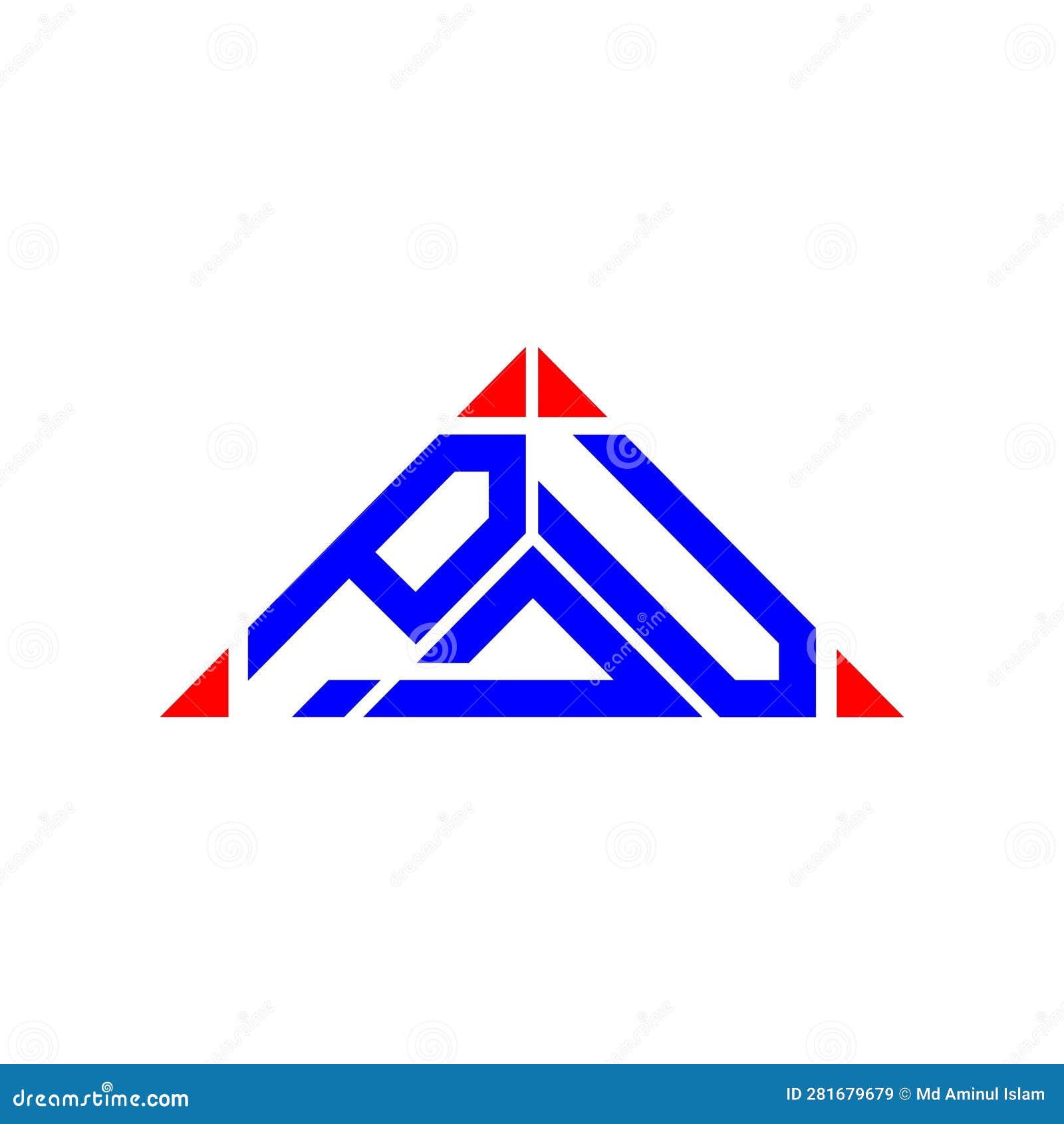 PDU Letter Logo Creative Design with Vector Graphic, PDU Stock Vector ...