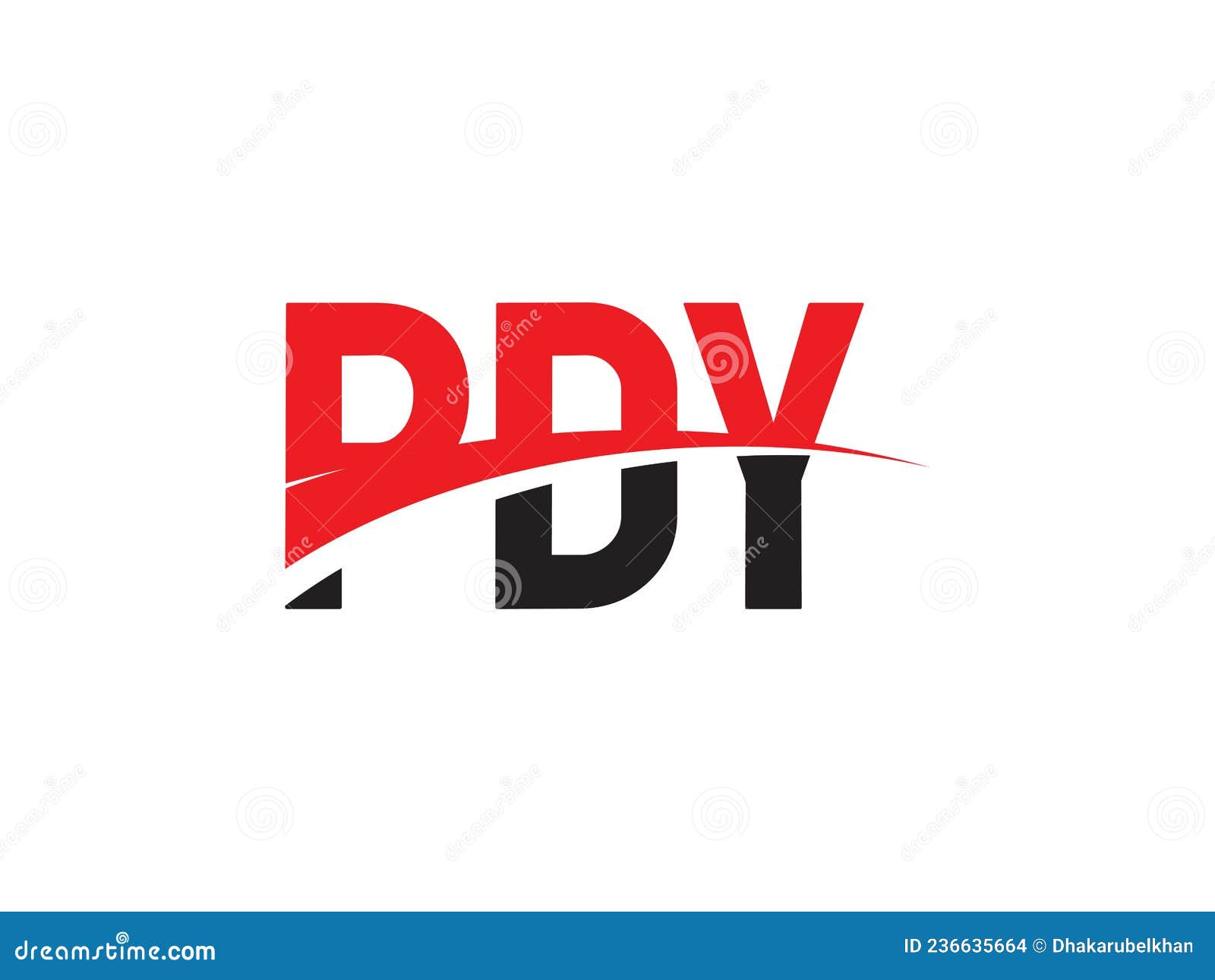 PDY Letter Initial Logo Design Vector Illustration Stock Vector ...