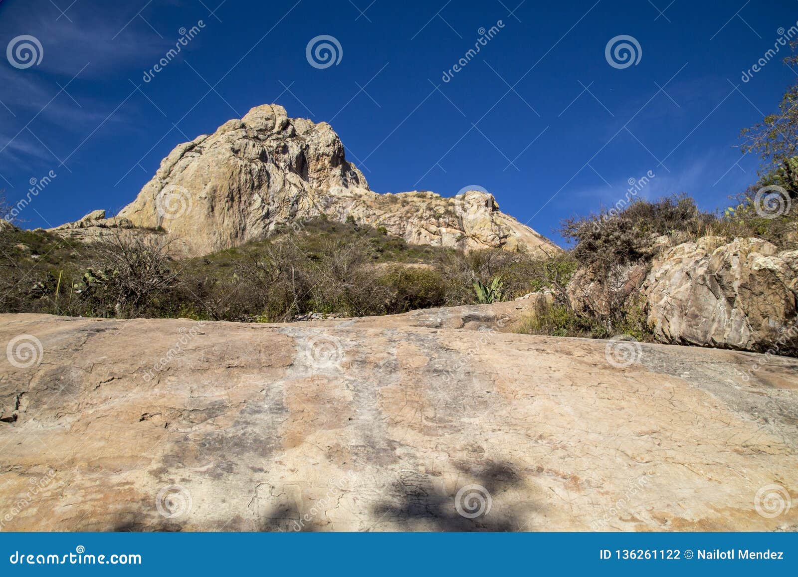 PEÃ‘a DE BERNAL- is a Monolith in the Queretaro State of Mexico Stock ...