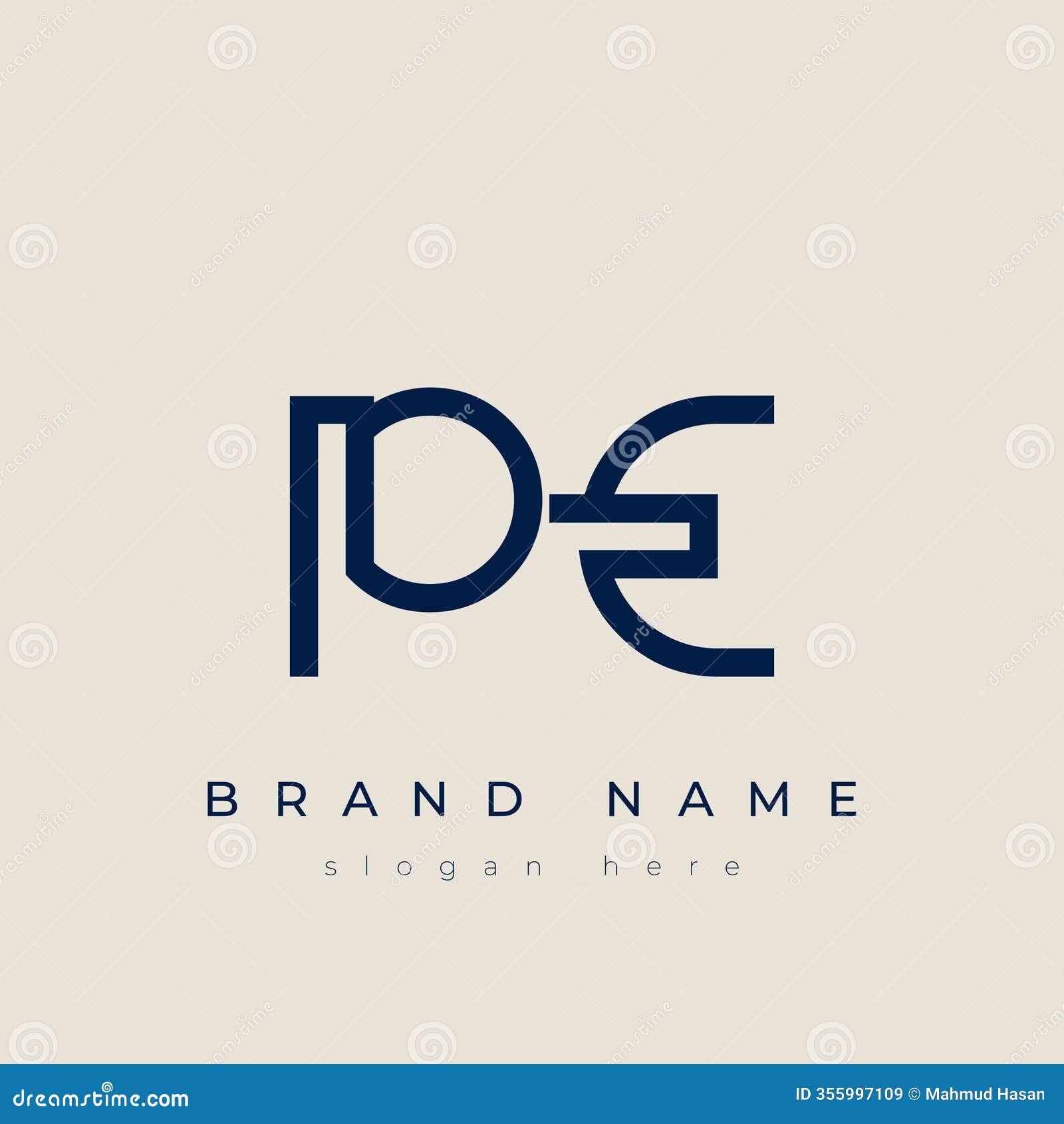 PE Alphabet Letter Icon Logo Cartoon Vector | CartoonDealer.com #355997109