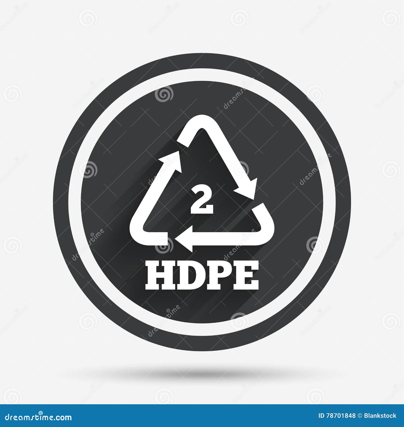 Pe-hd 2 Sign Icon. Polyethylene High-density. Stock Vector ...