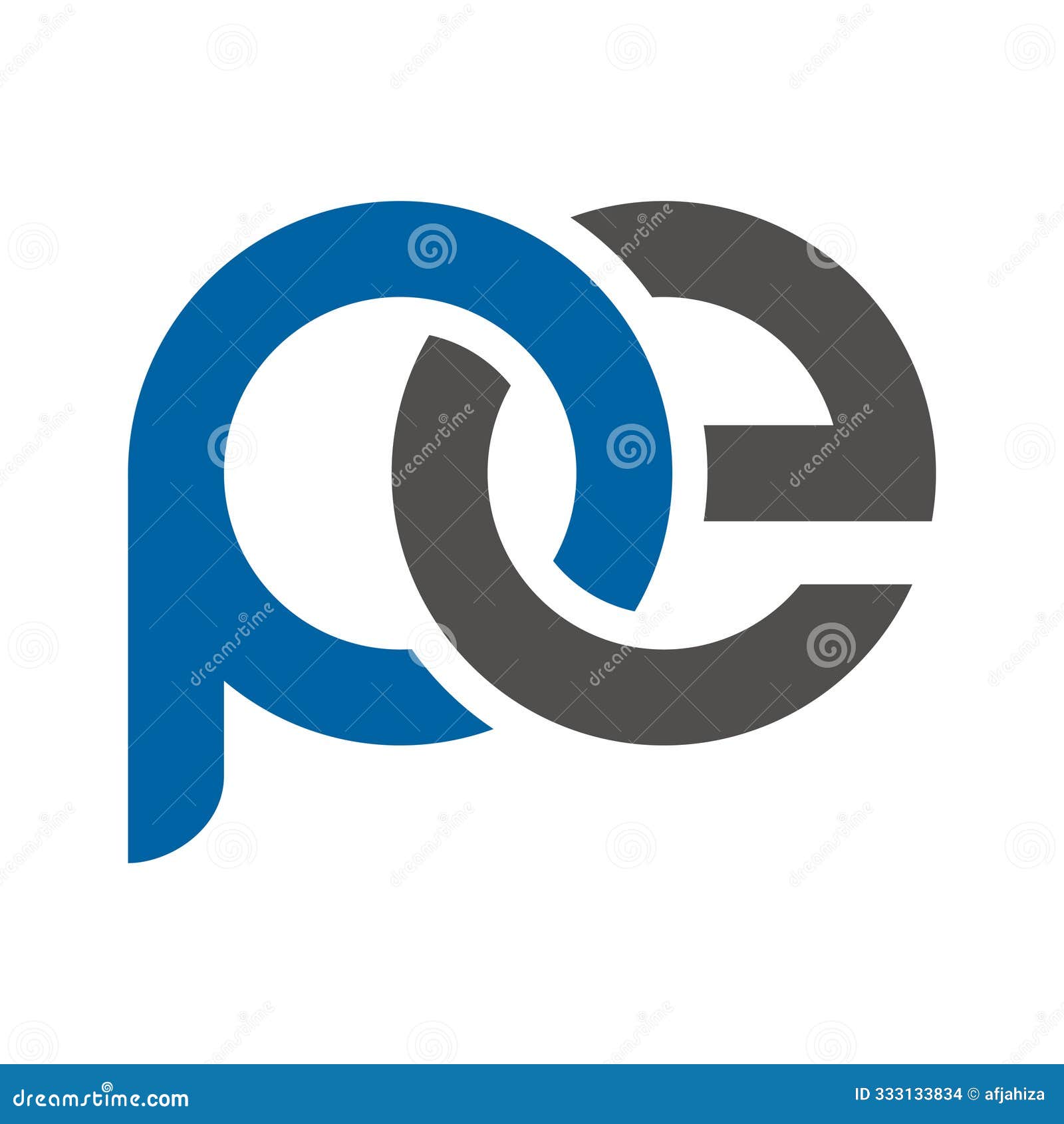 Pe Letter Link Logo Template Stock Vector - Illustration of company ...