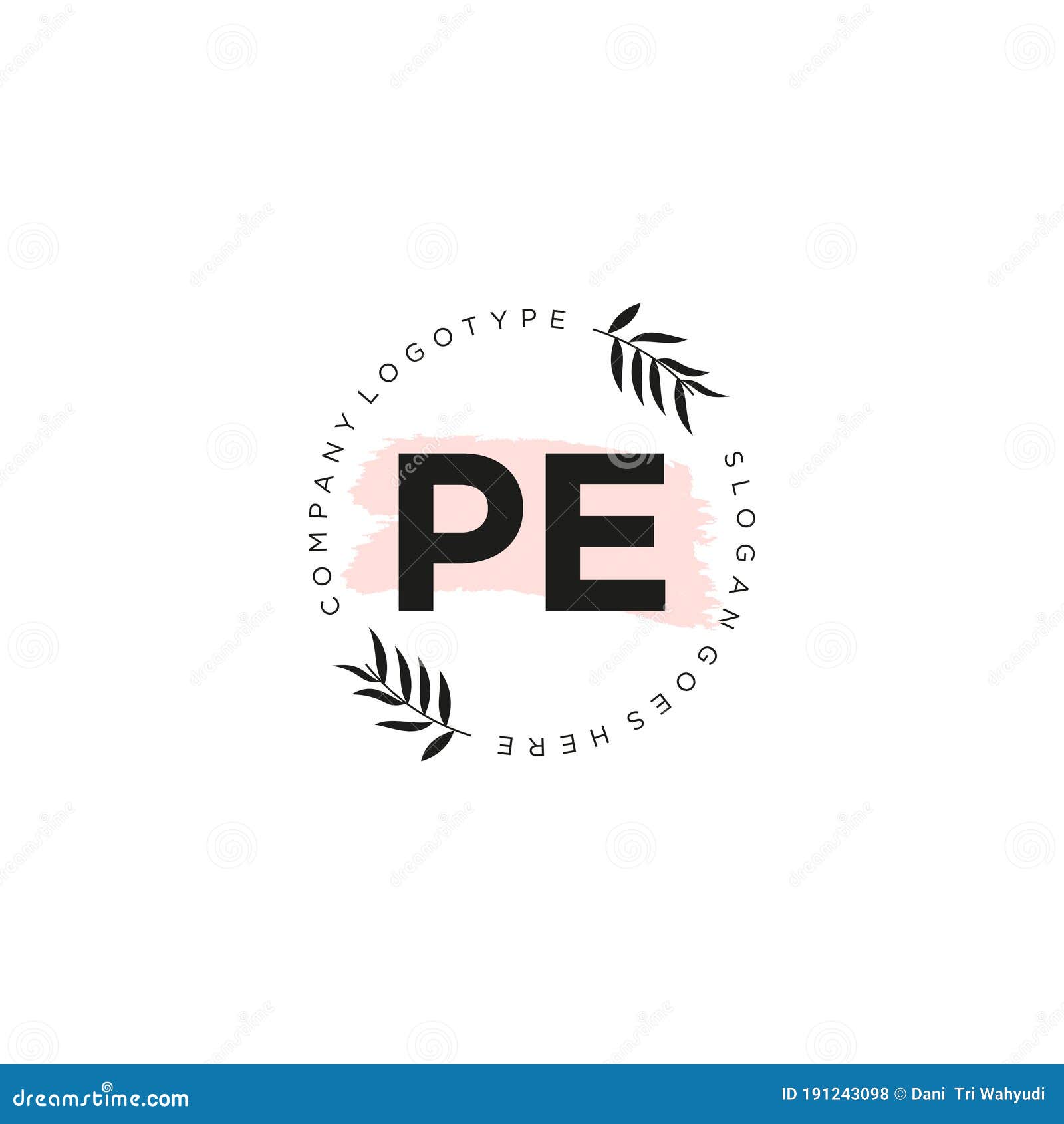 PE Letter Logo Icon Design Template Elements Stock Vector ...
