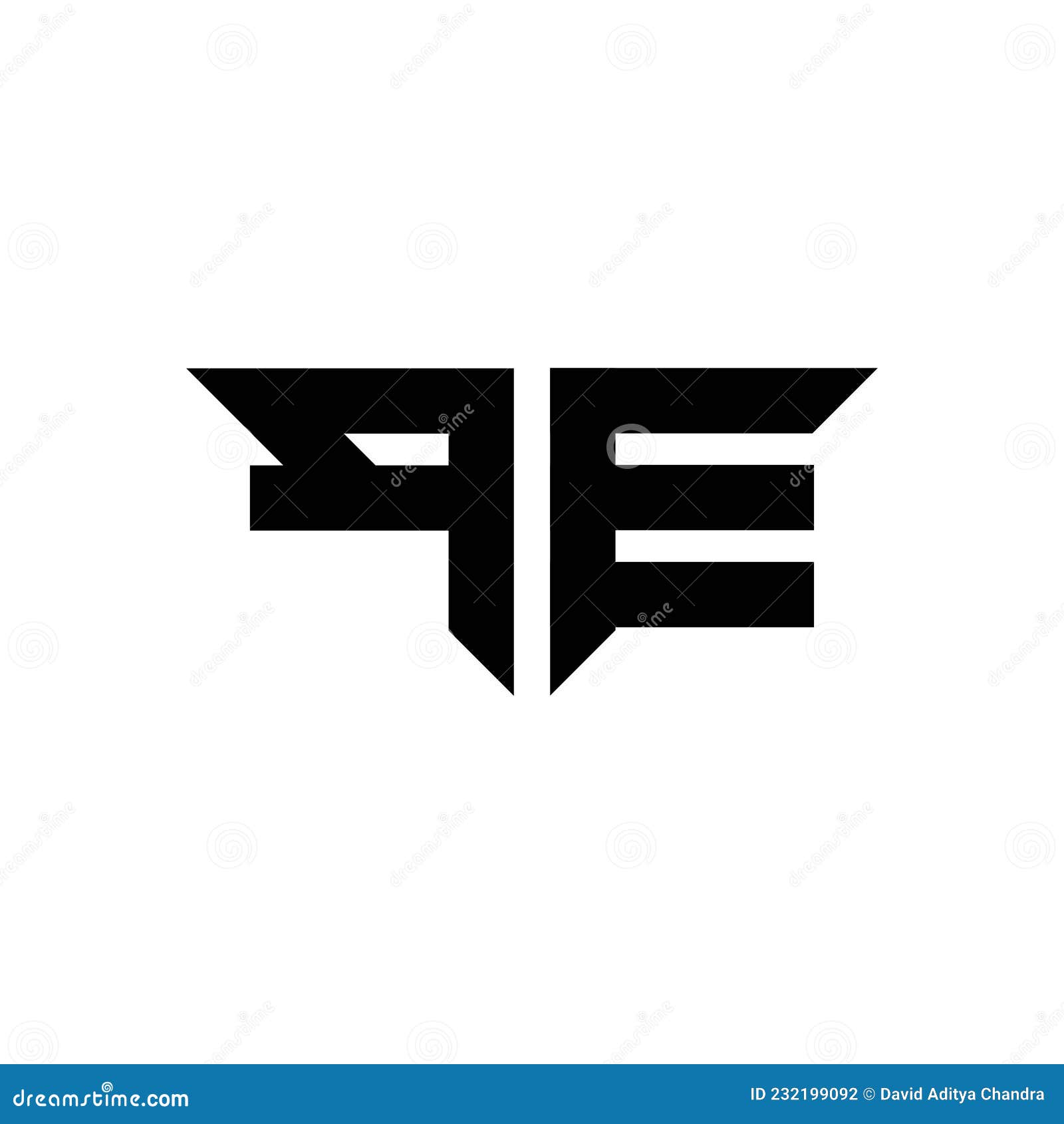 PE Logo Monogram Design Template Stock Vector - Illustration of concept ...