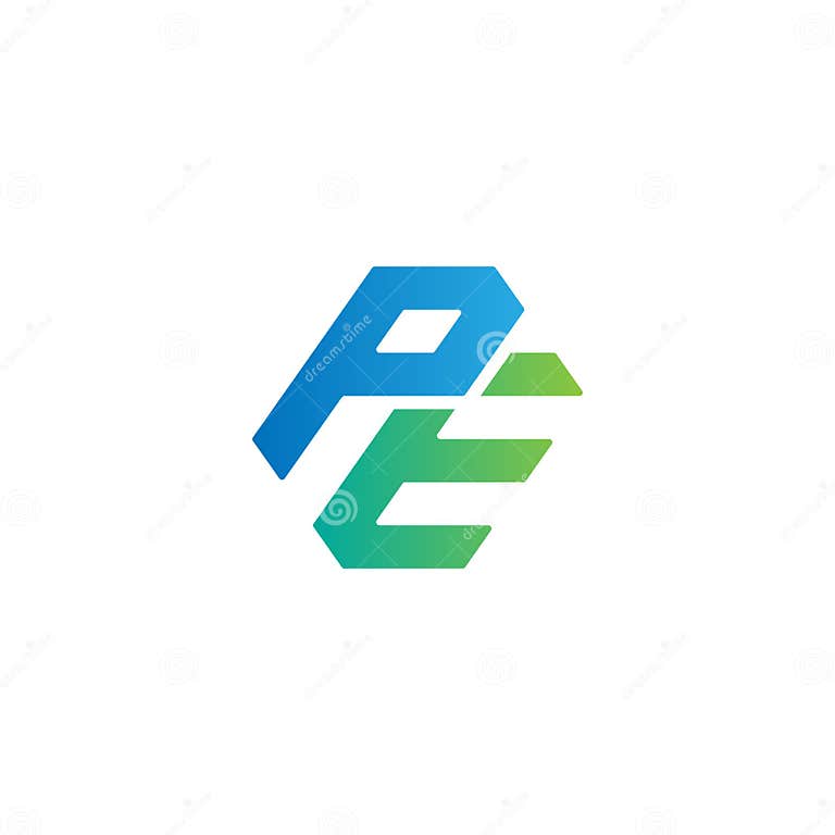 PE Logo, PE Monogram, Initial PE Logo, Letter PE Logo, Creative Icon ...