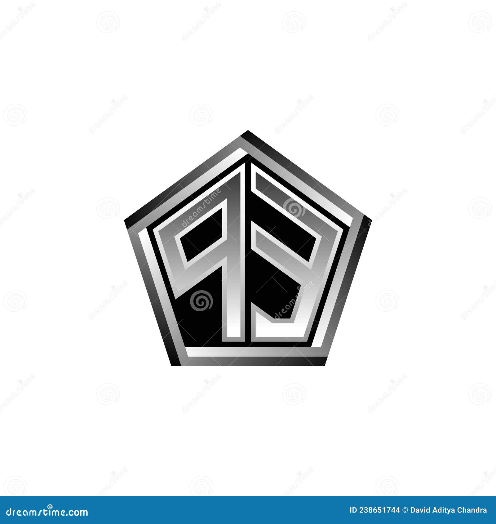 PE Logo Monogram Silver Geometric Modern Design Stock Vector ...