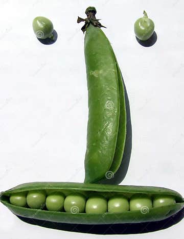 Pea-face stock illustration. Illustration of mouth, vegetable - 3809580