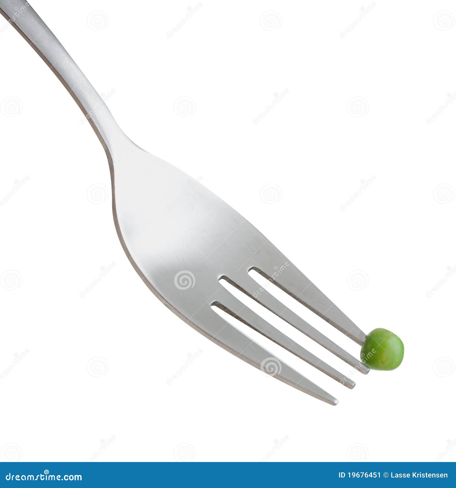 Pea on fork stock image. Image of lifestyle, dieting - 19676451