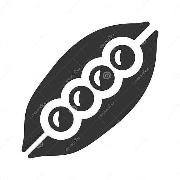 Pea Icon stock vector. Illustration of organic, icon - 301474790