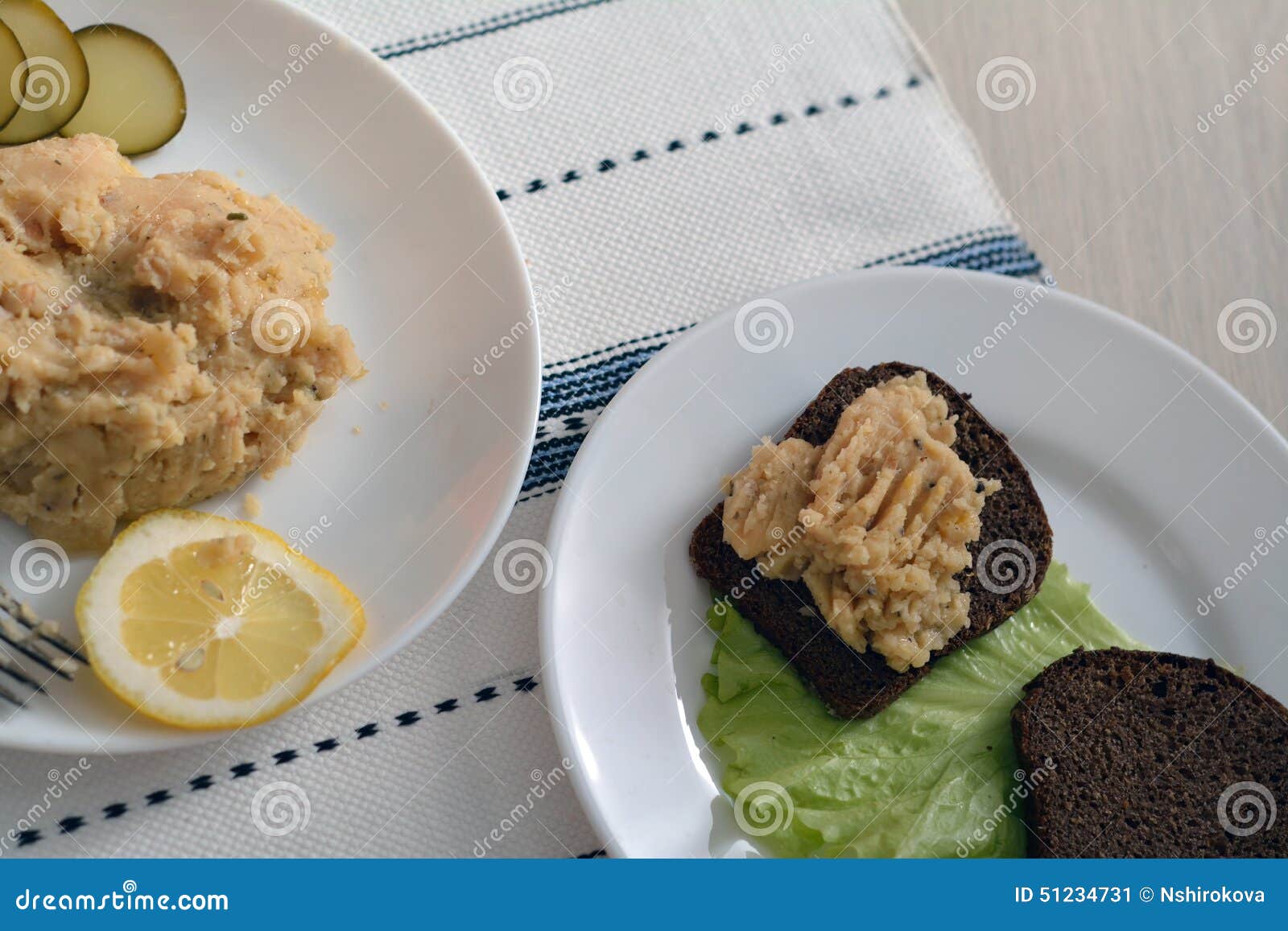 Pea Pate Piece Rye Bread Stock Photos - Free & Royalty-Free Stock ...