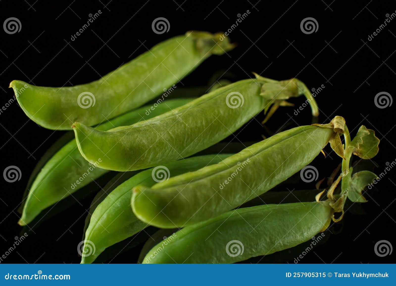 Pea Pods on a White Background, Green Peas in a Pod Stock Image - Image ...