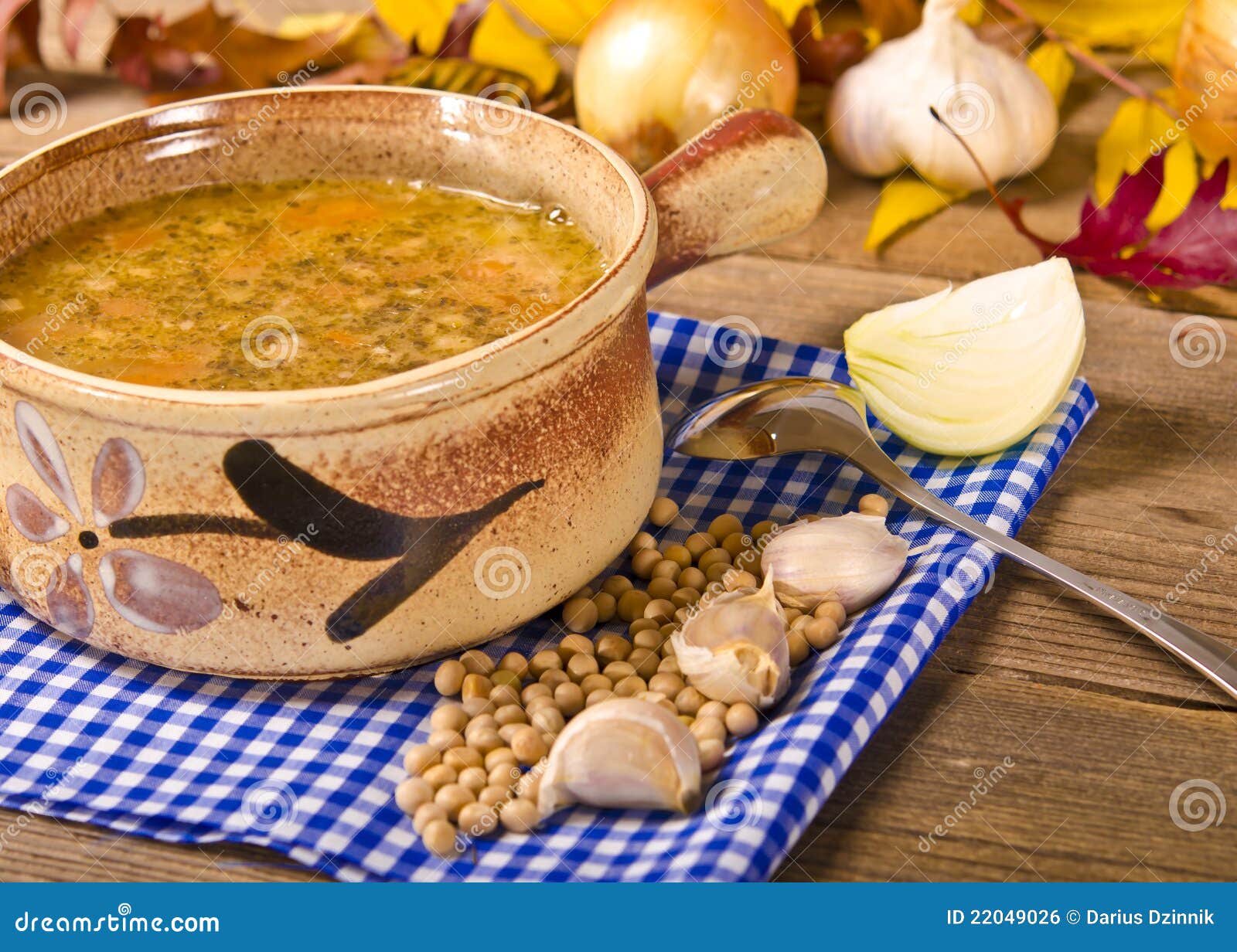 Pea Soup (Polish Grochowka) Stock Photo - Image of gourmet, healthy ...