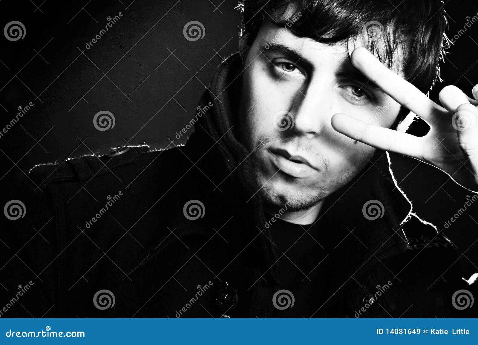 Peace stock image. Image of gentleman, male, beard, pose - 14081649