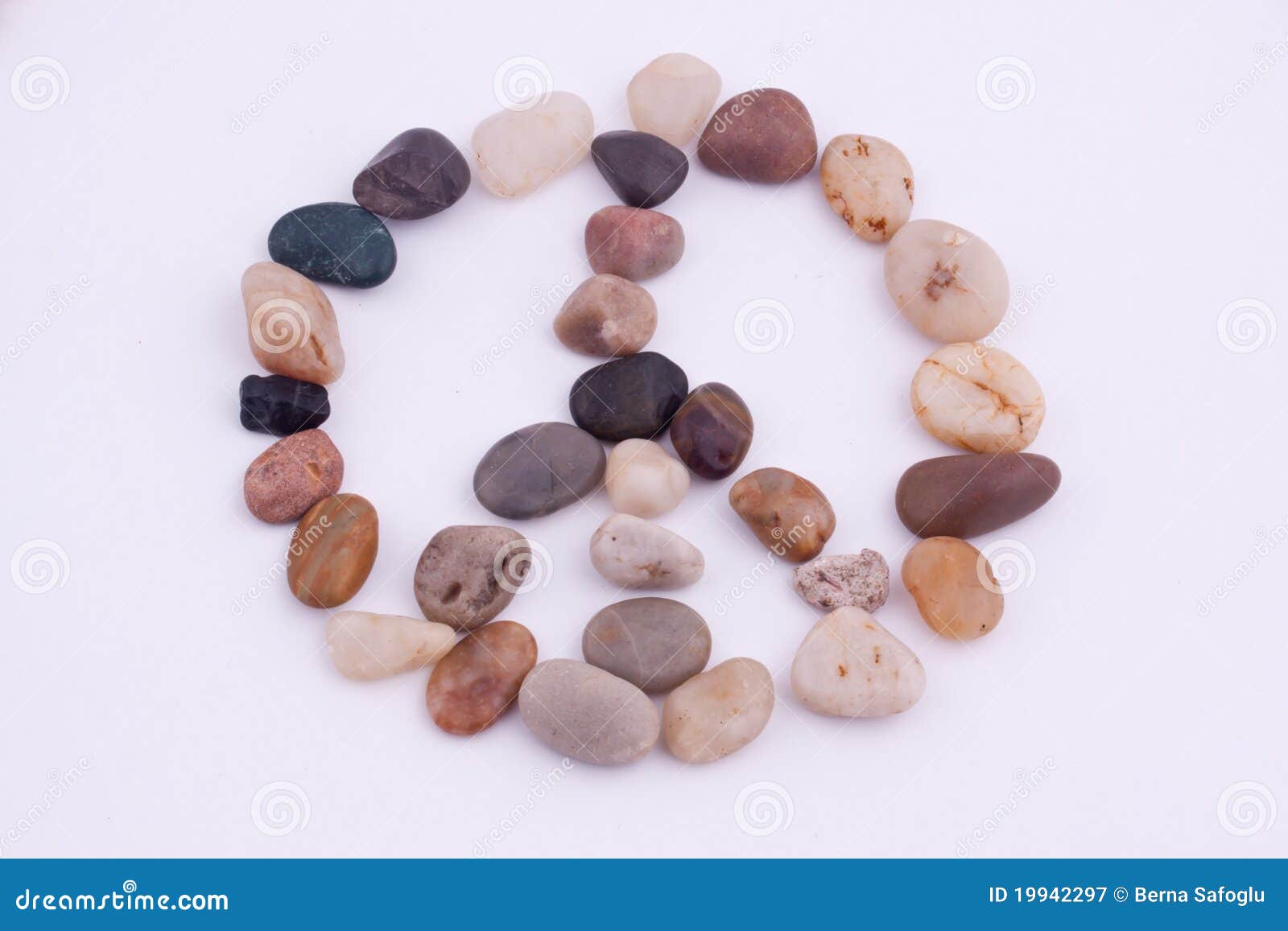 Peace stock image. Image of isolated, white, pebbles - 19942297
