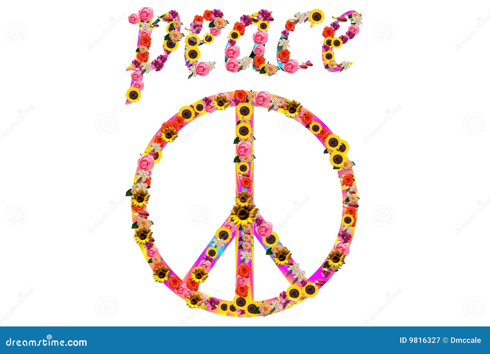 Peace stock illustration. Illustration of vibrant, circle - 9816327