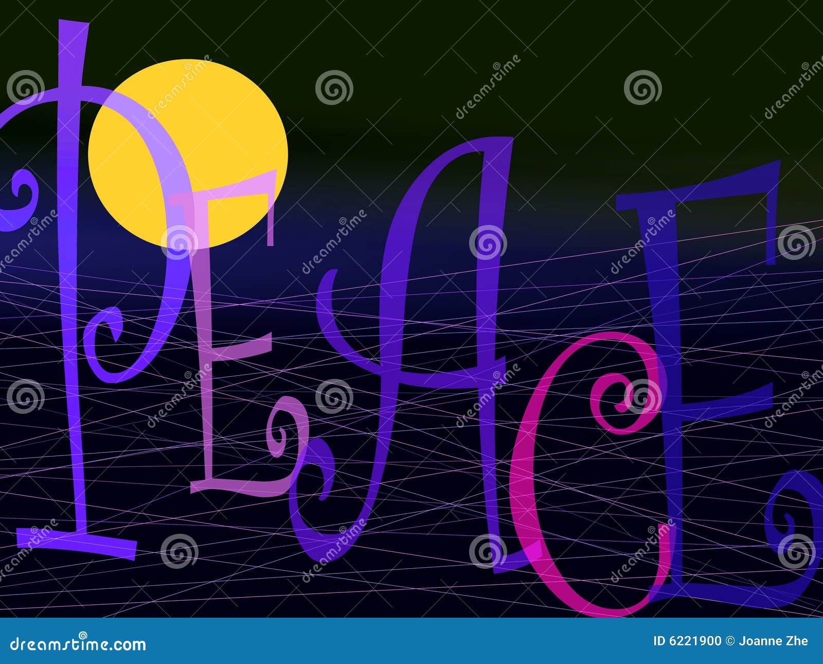 Peace Letters And Peace And Love Symbols Vector Illustration ...