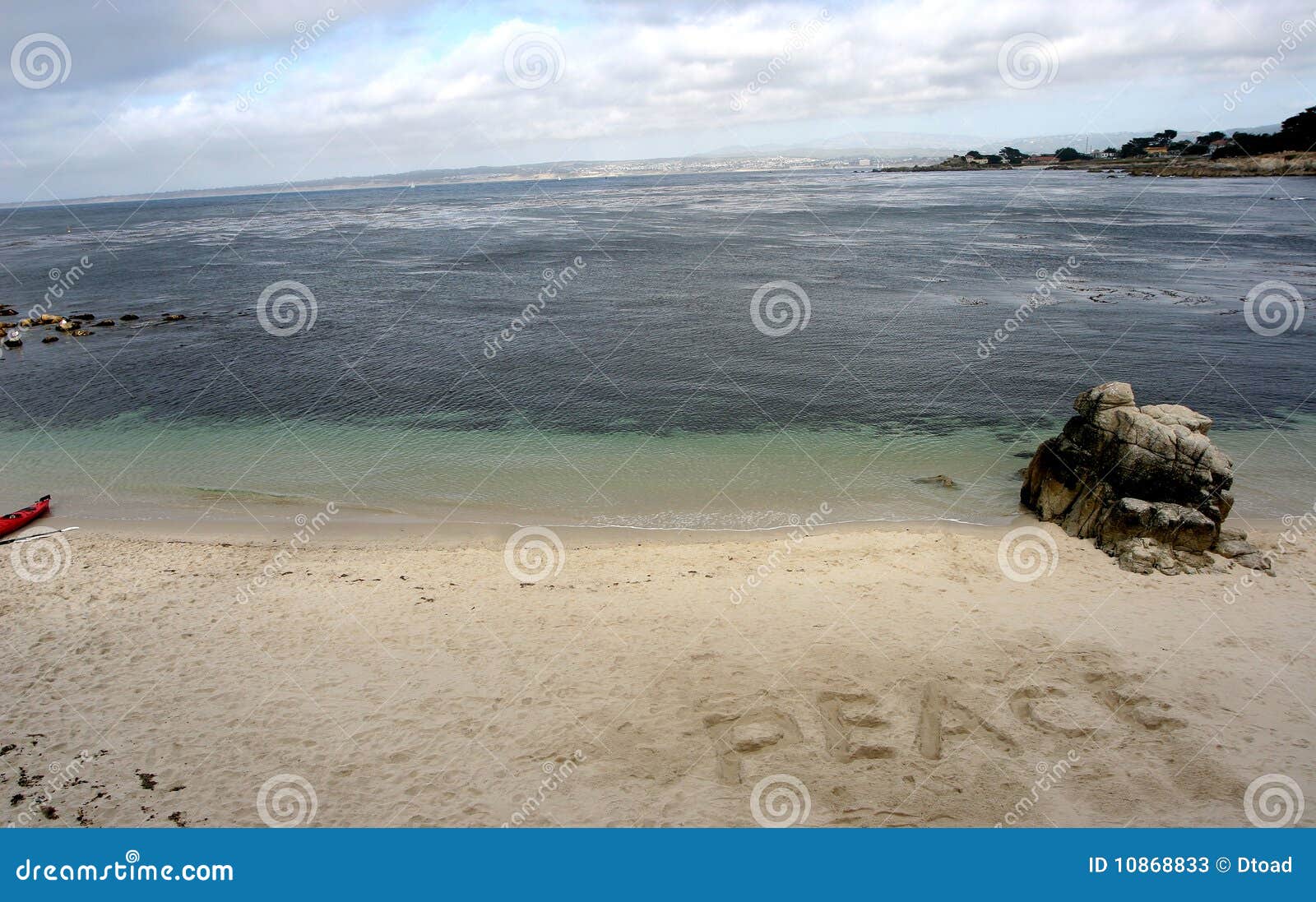 Peace Beach stock image. Image of ocean, sand, beach - 10868833