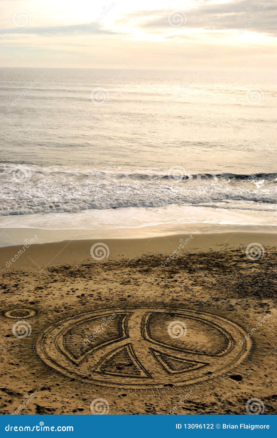 Peace Beach stock photo. Image of sand, beach, wait, hippie - 13096122