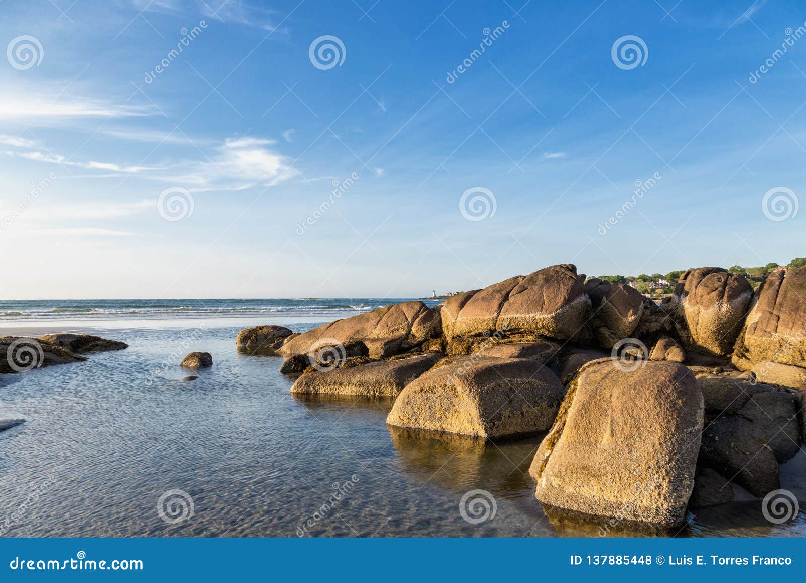 The Peace of the Beach stock photo. Image of coast, coastline - 137885448
