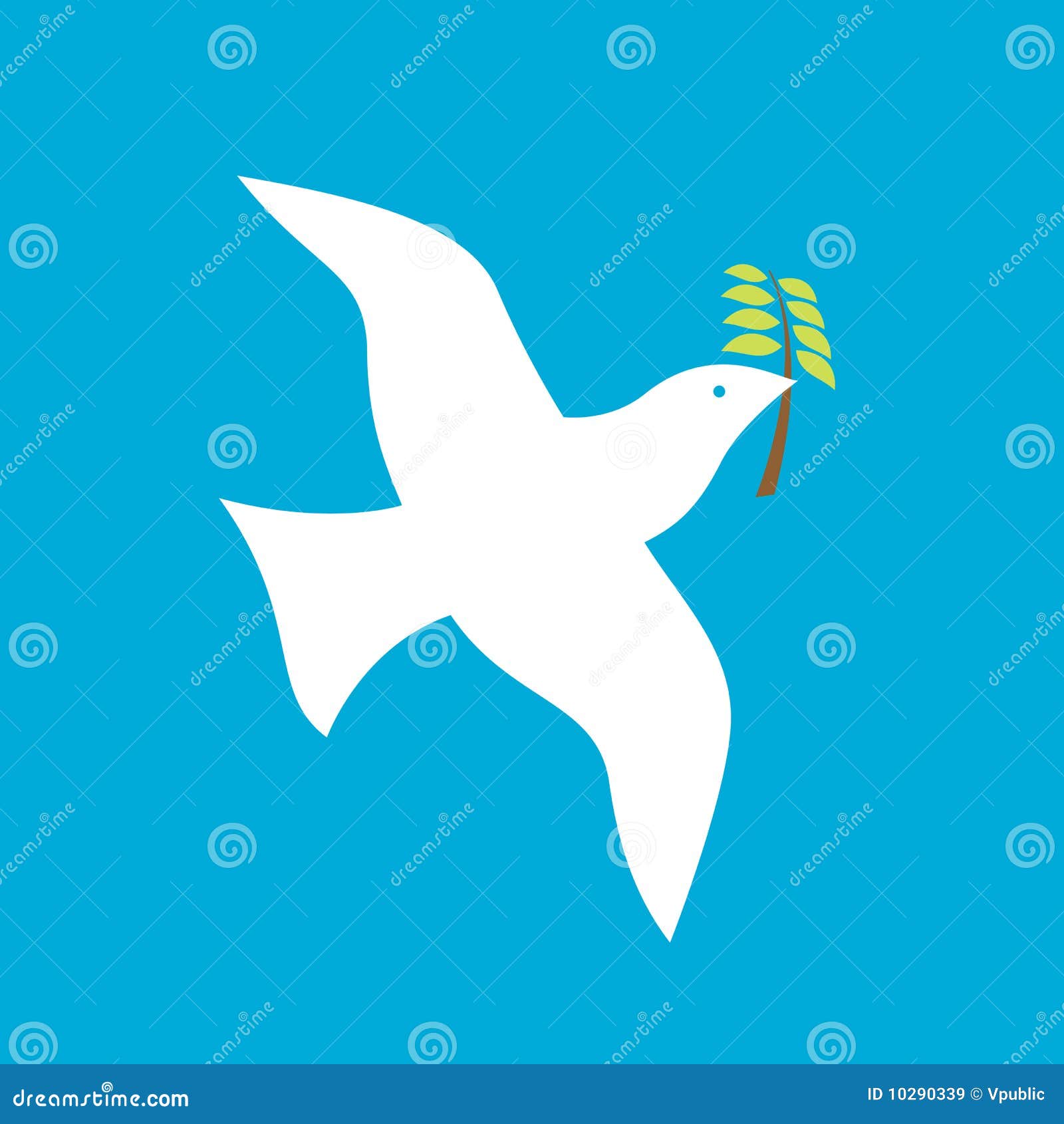 Peace Bird stock vector. Illustration of pigeon, dove - 10290339