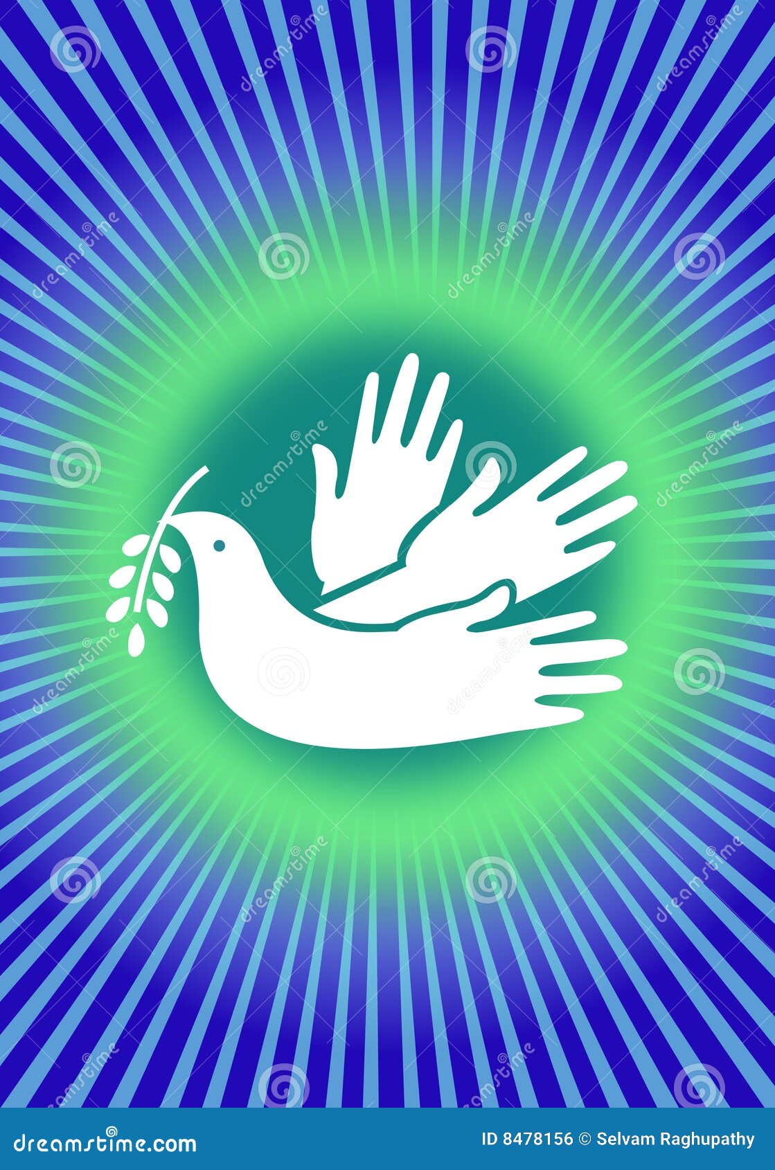 Peace Bird Logo Vector Illustration | CartoonDealer.com #11808816