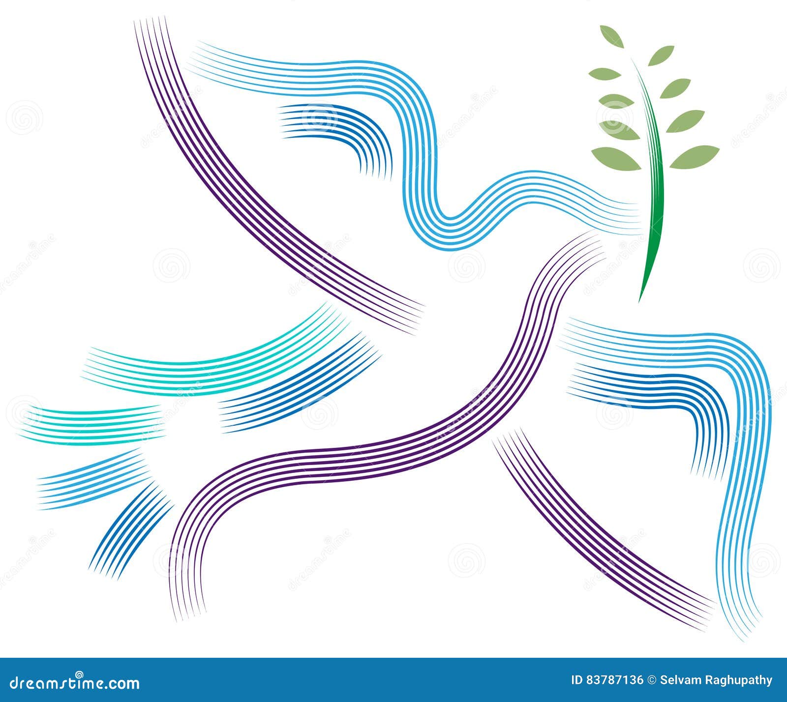 Peace bird stock vector. Illustration of creative, concept - 83787136