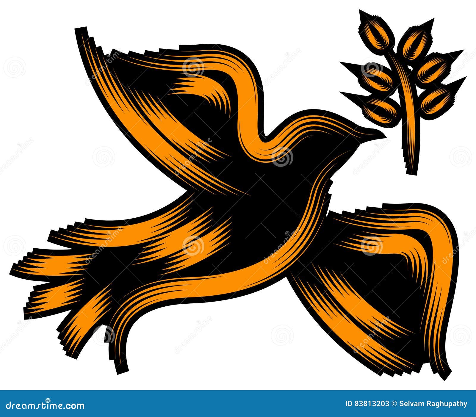 Peace bird stock vector. Illustration of abstract, global - 83813203