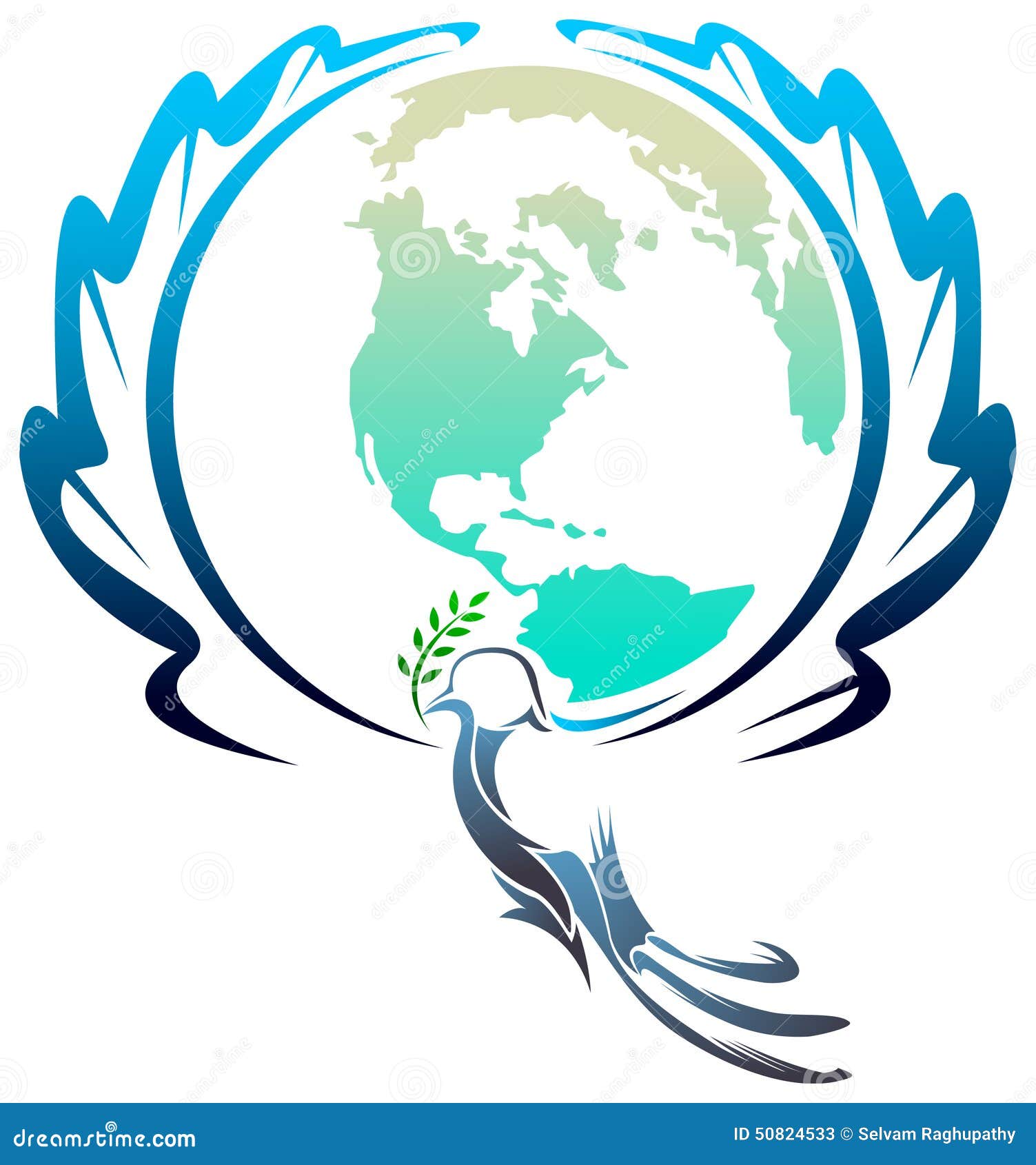 Peace Bird Cartoon Vector | CartoonDealer.com #50824533