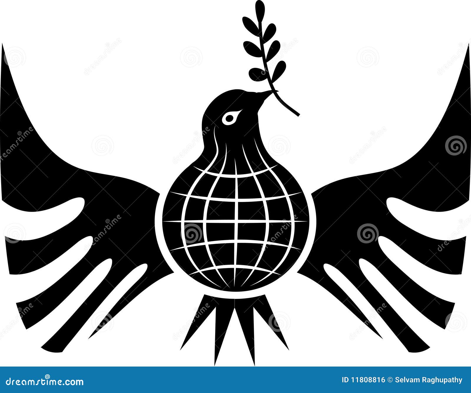 Peace bird logo stock vector. Illustration of clip, concept - 11808816