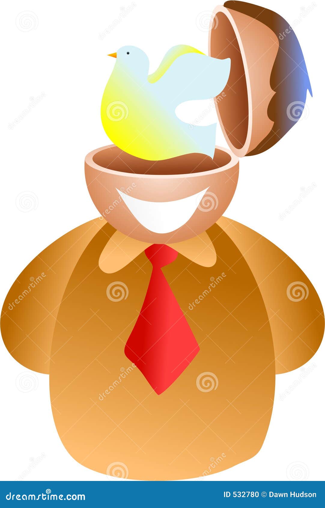 Peace brain stock illustration. Illustration of people - 532780