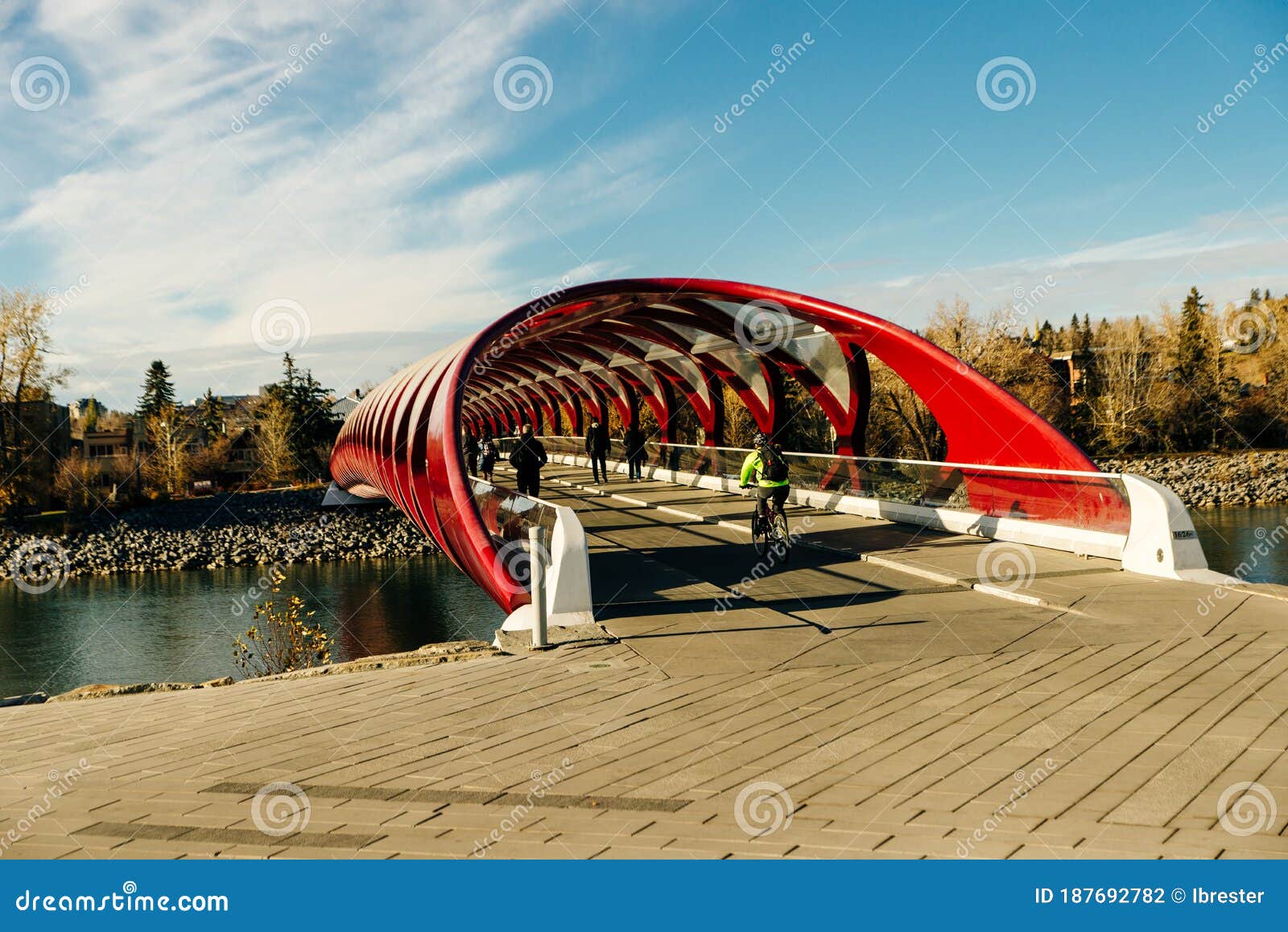 Peace Bridge in Calgary Alberta, Canada - Sep, 2019 Editorial ...