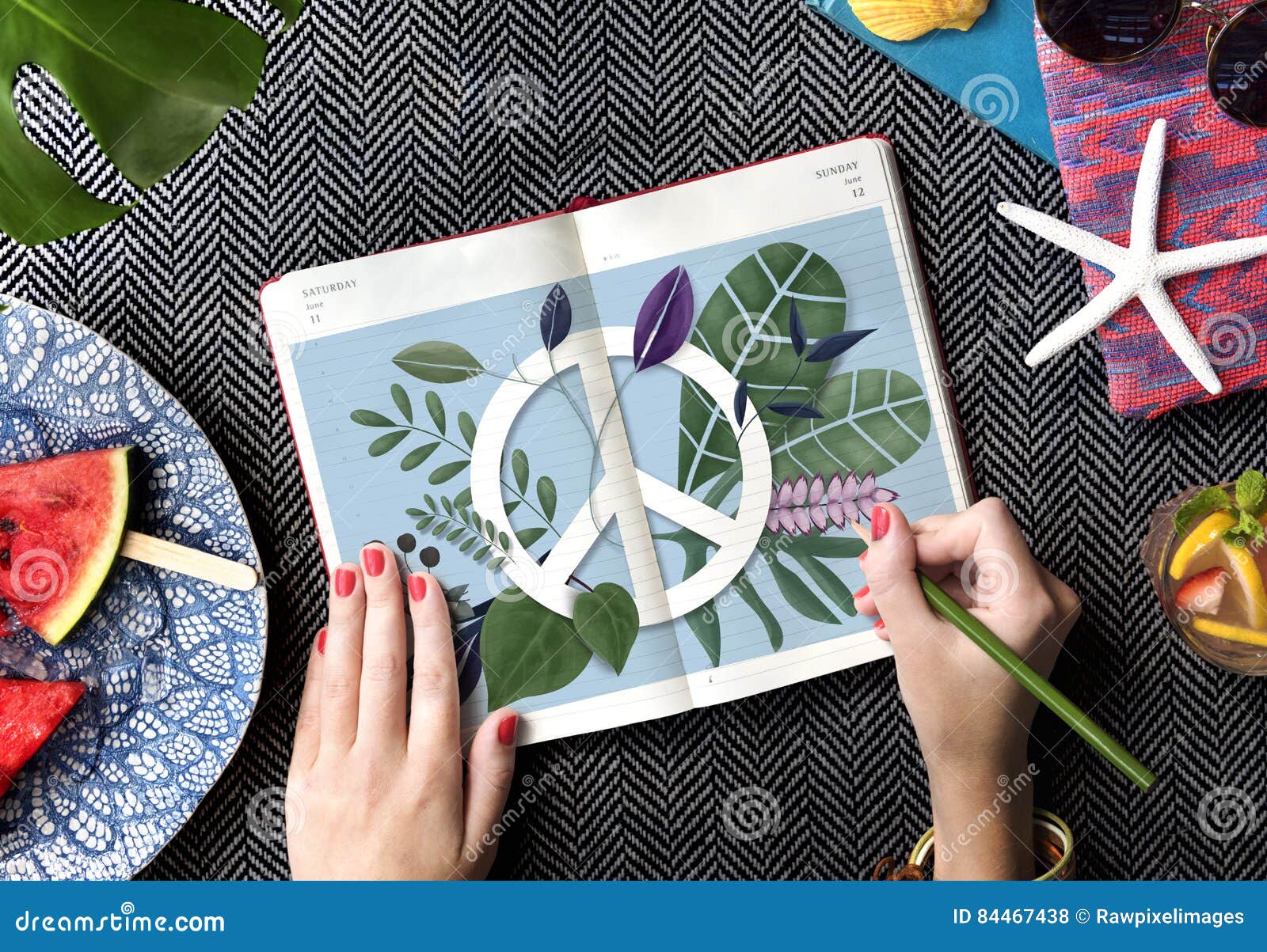 Peace Calm Freedom Harmony Solitude Graphic Concept Stock Photo - Image ...