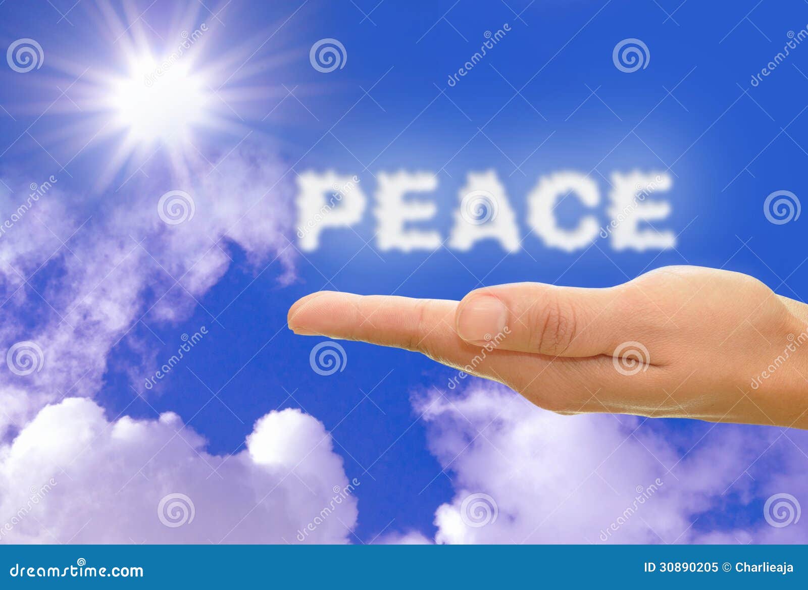 Peace cloud stock image. Image of abstract, cloud, word - 30890205