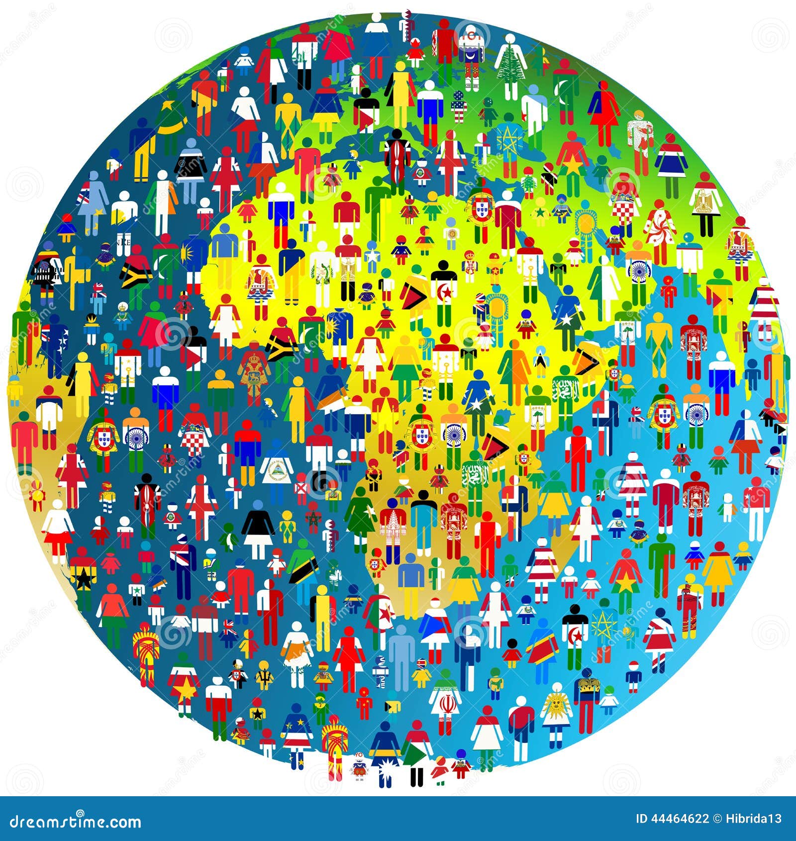Earth Globe With Latitudes And Meridians Icon Royalty-Free Cartoon ...