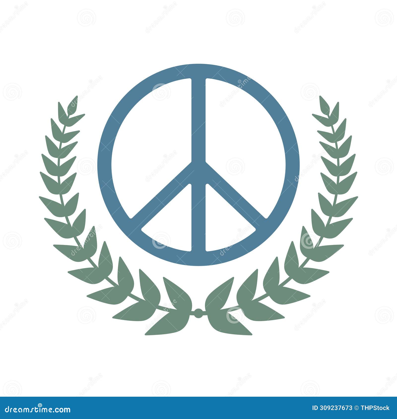 Peace Concept Vector stock vector. Illustration of branch - 309237673