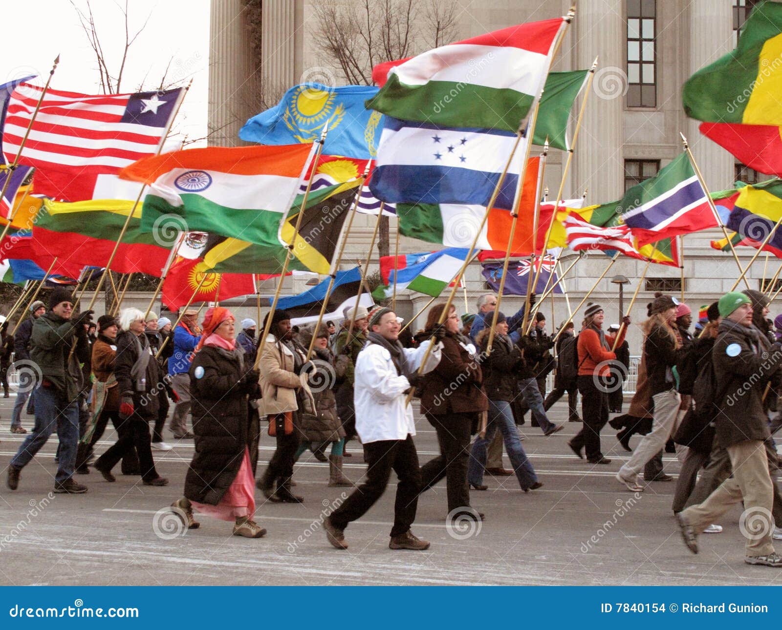 Peace Corps March editorial stock image. Image of street - 7840154